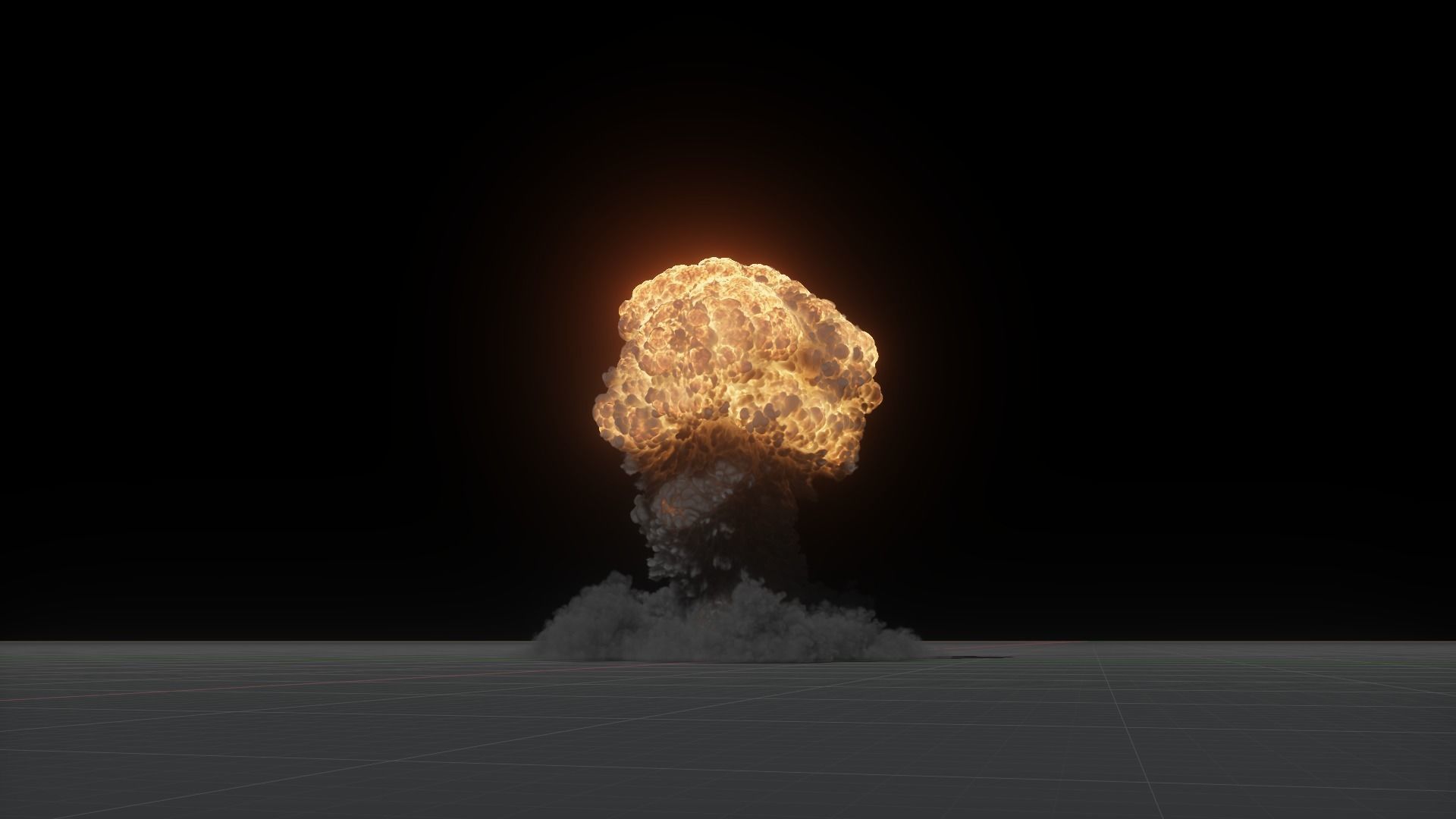 High Resolution Nuclear Blast 3D model animated | CGTrader