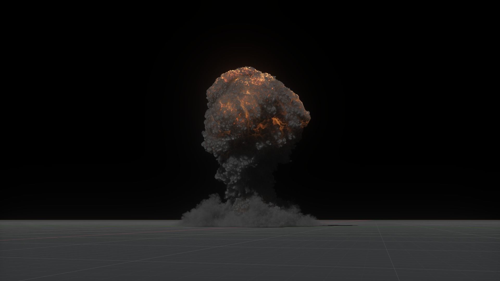 High Resolution Nuclear Blast 3D model animated | CGTrader