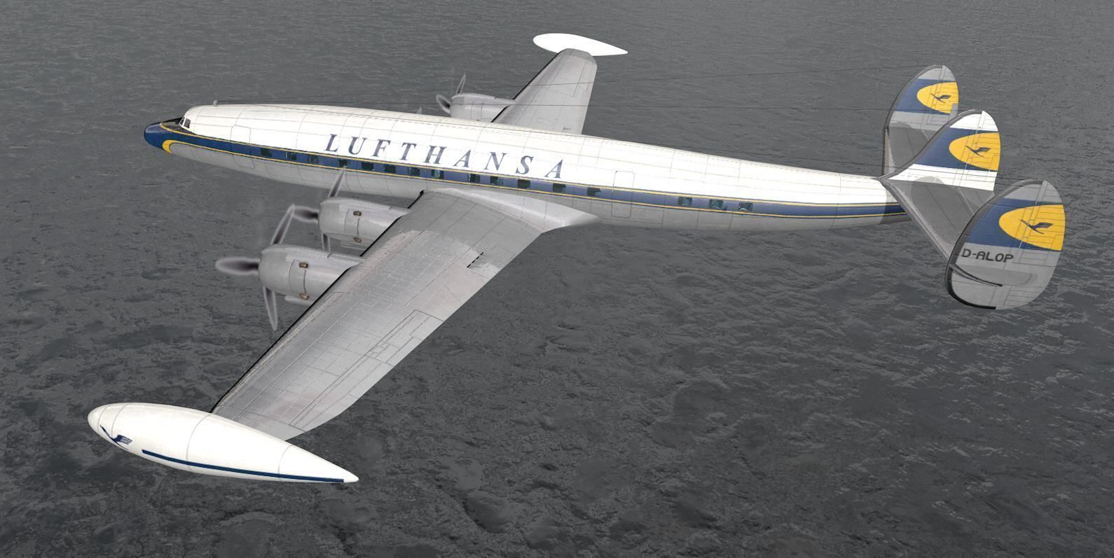 Lockheed L-1049 Super Constellation 3D model | CGTrader