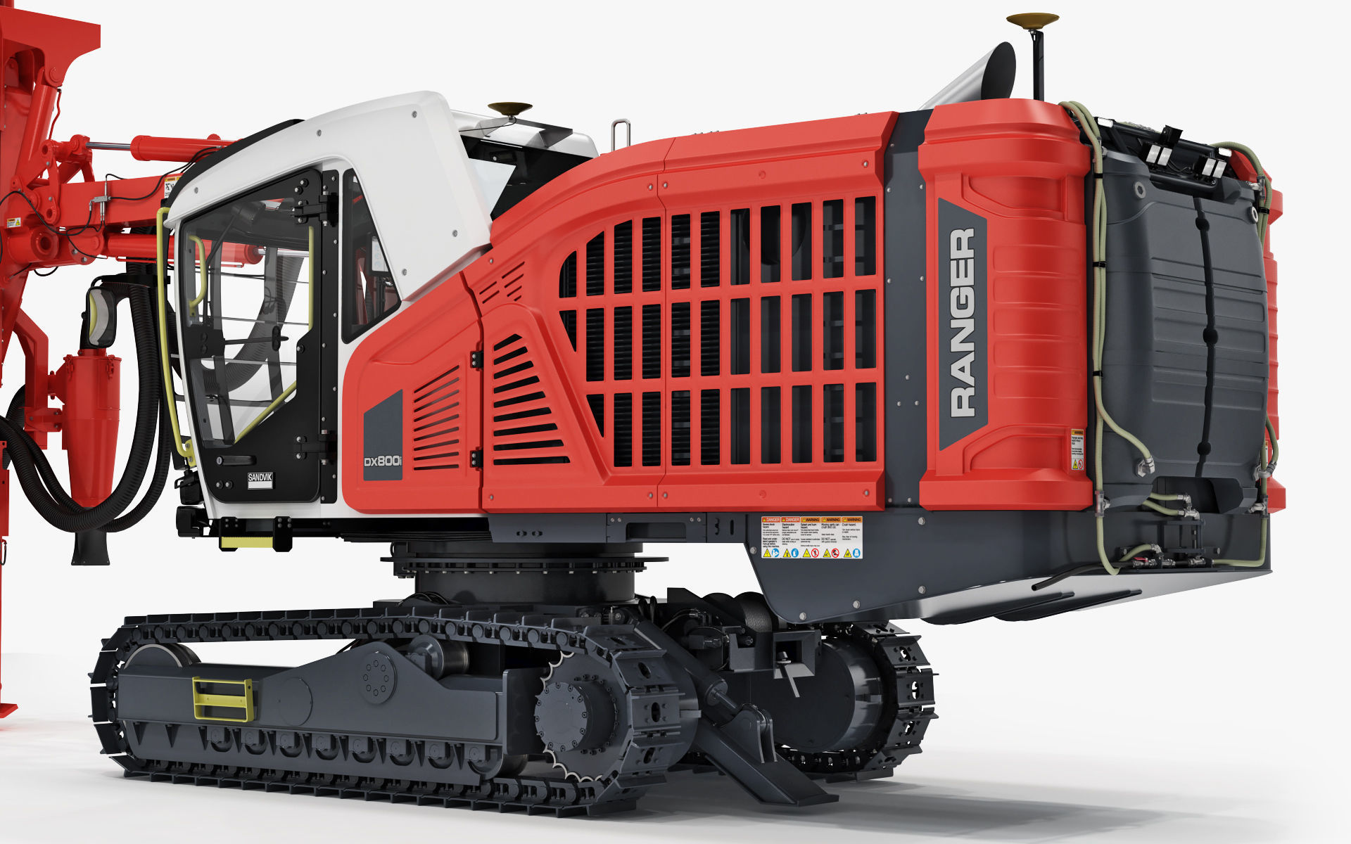 Surface top hammer drill rig Ranger DX800i 3D model | CGTrader