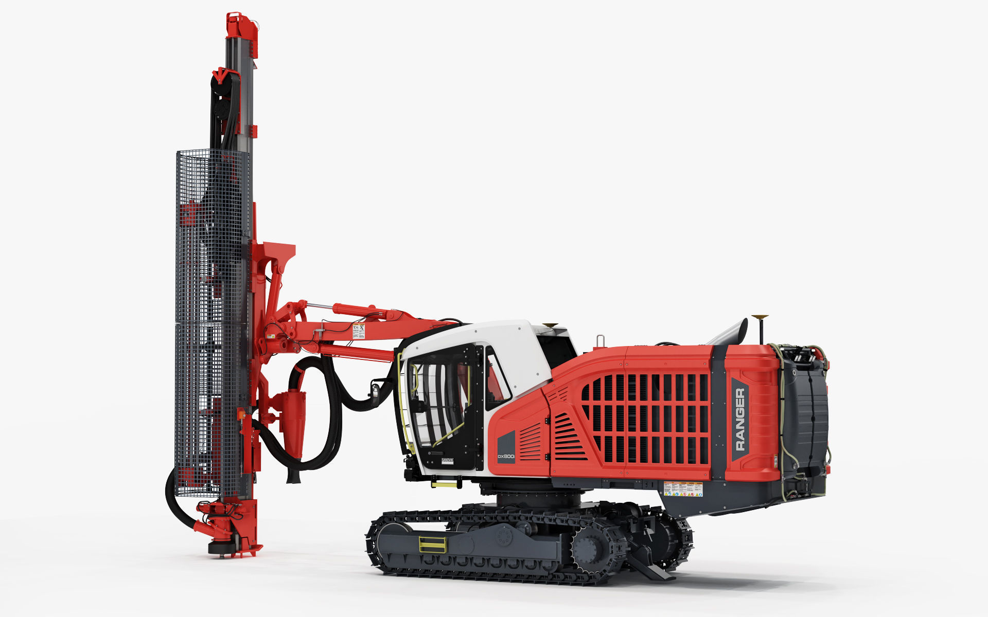 Surface top hammer drill rig Ranger DX800i 3D model | CGTrader