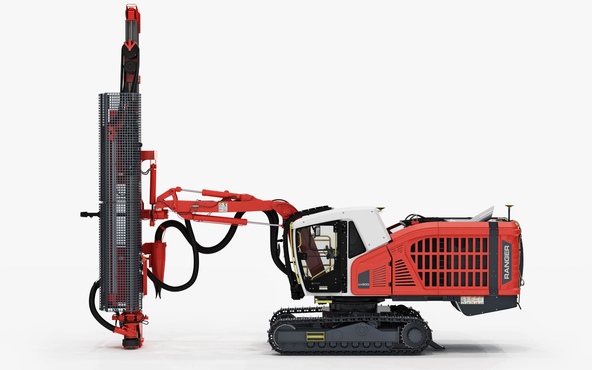 Surface top hammer drill rig Ranger DX800i 3D model | CGTrader