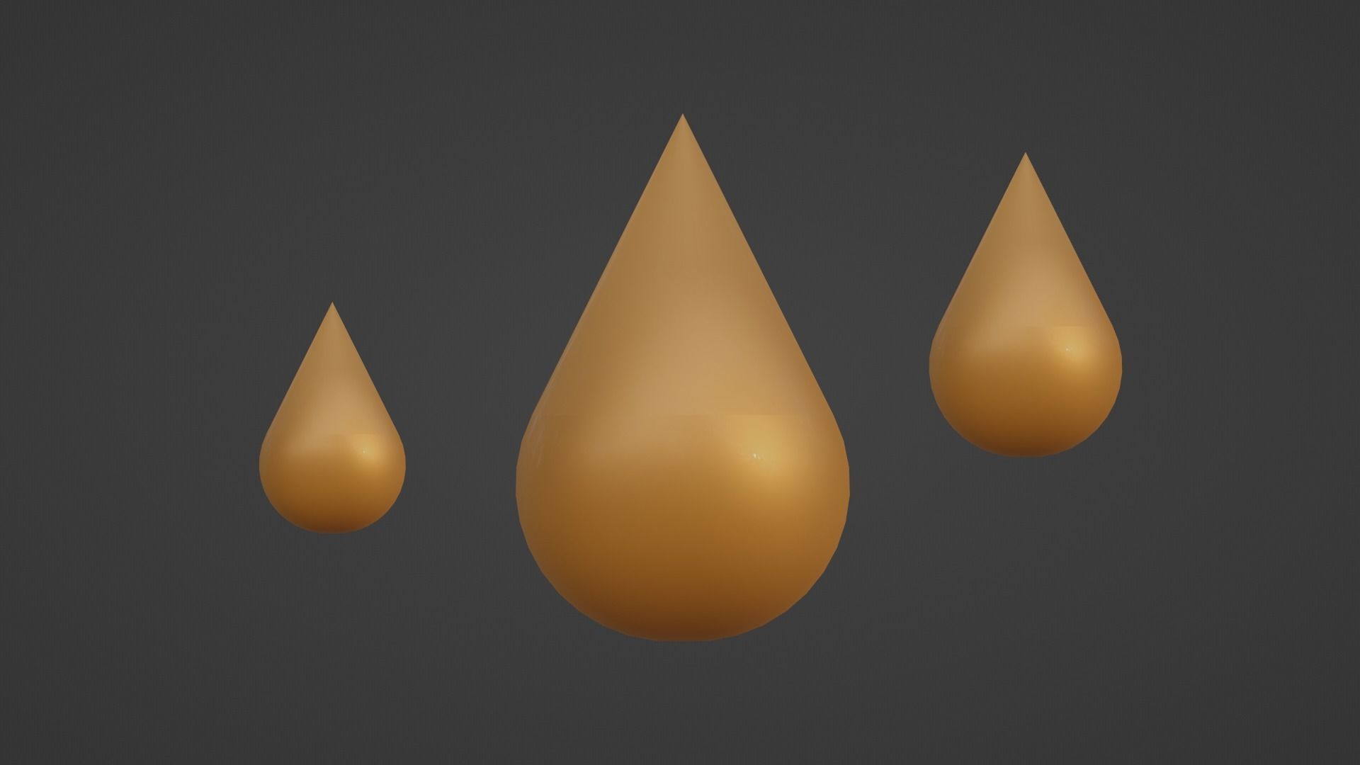 3D model Bronze Drop VR / AR / low-poly | CGTrader