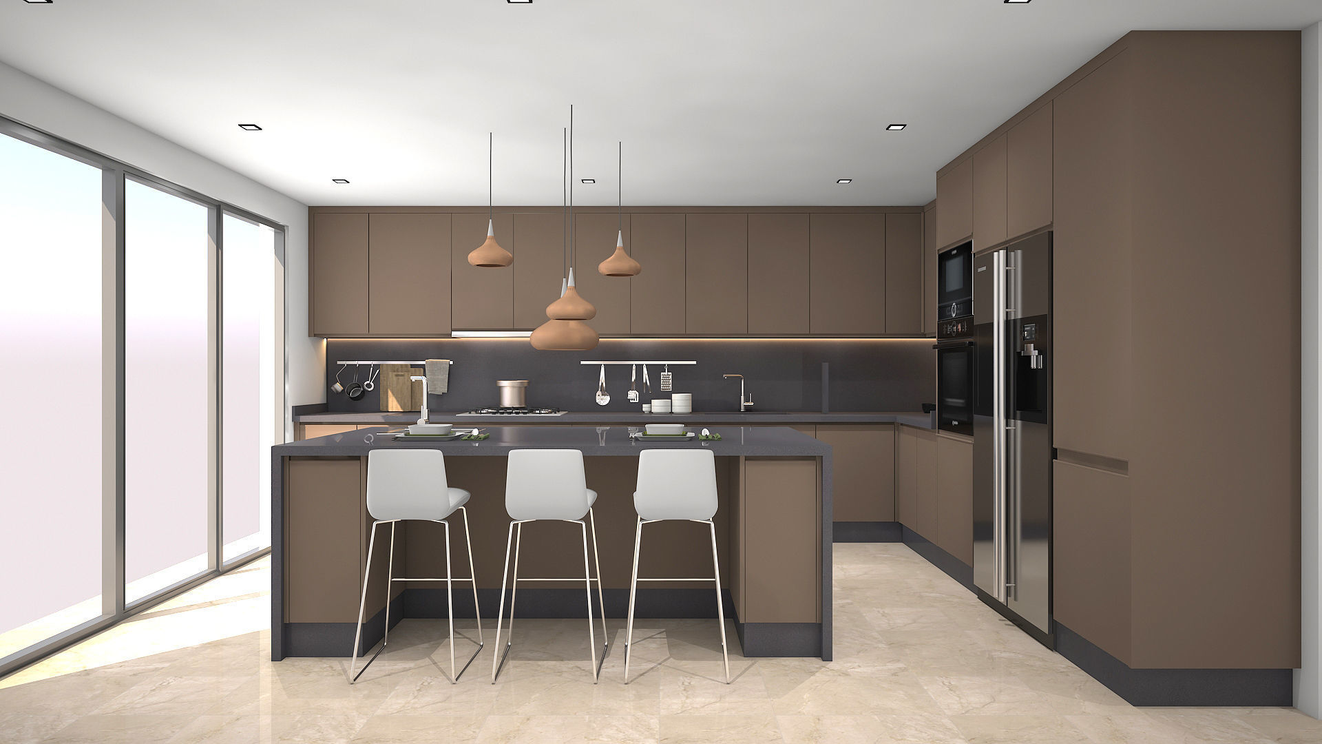 Kitchen Modern Advanced Modeling scene 3D model 3D model | CGTrader