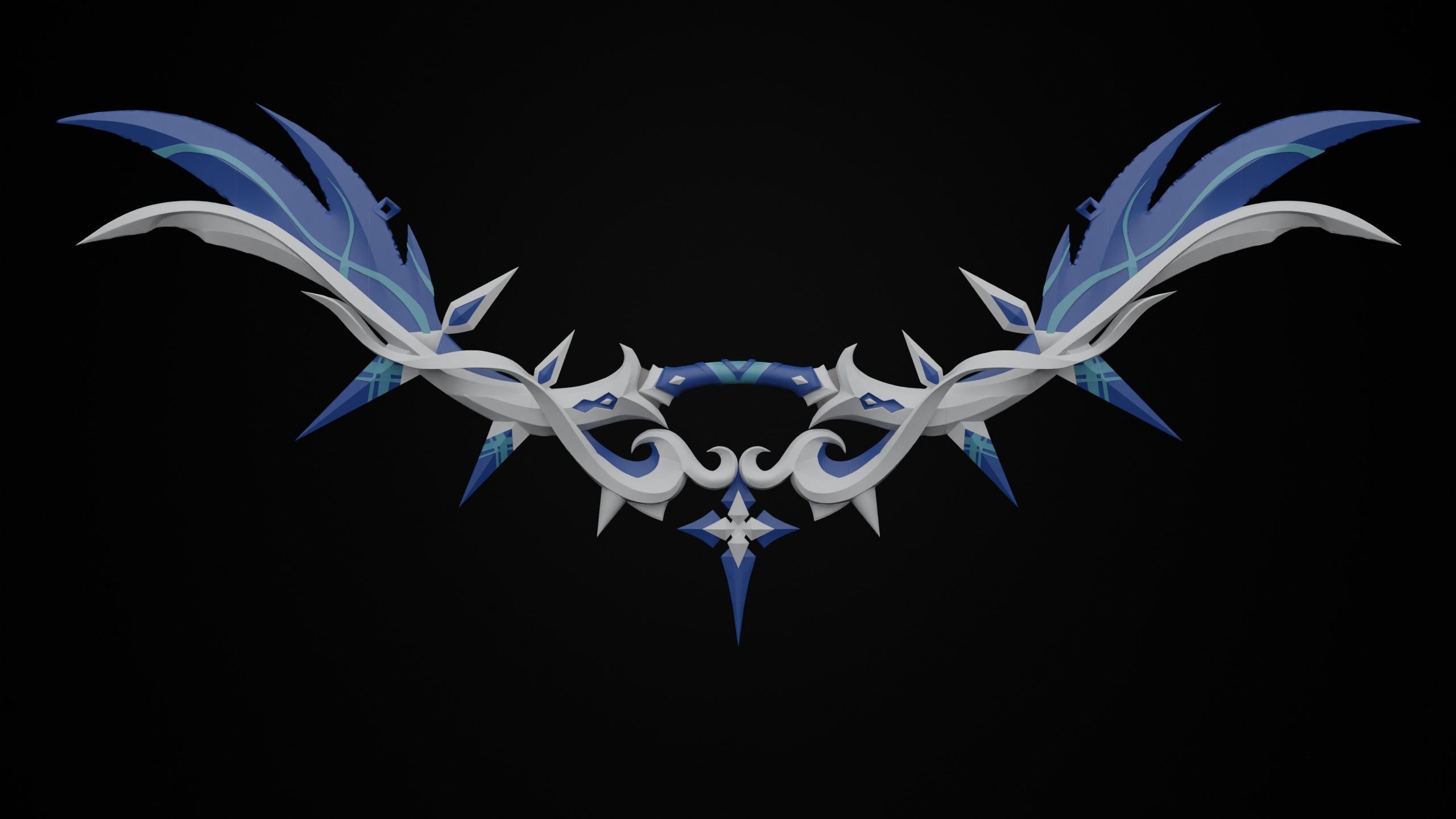 Genshin impact Bow Polar Star Tartaglia 3D model 3D printable | CGTrader