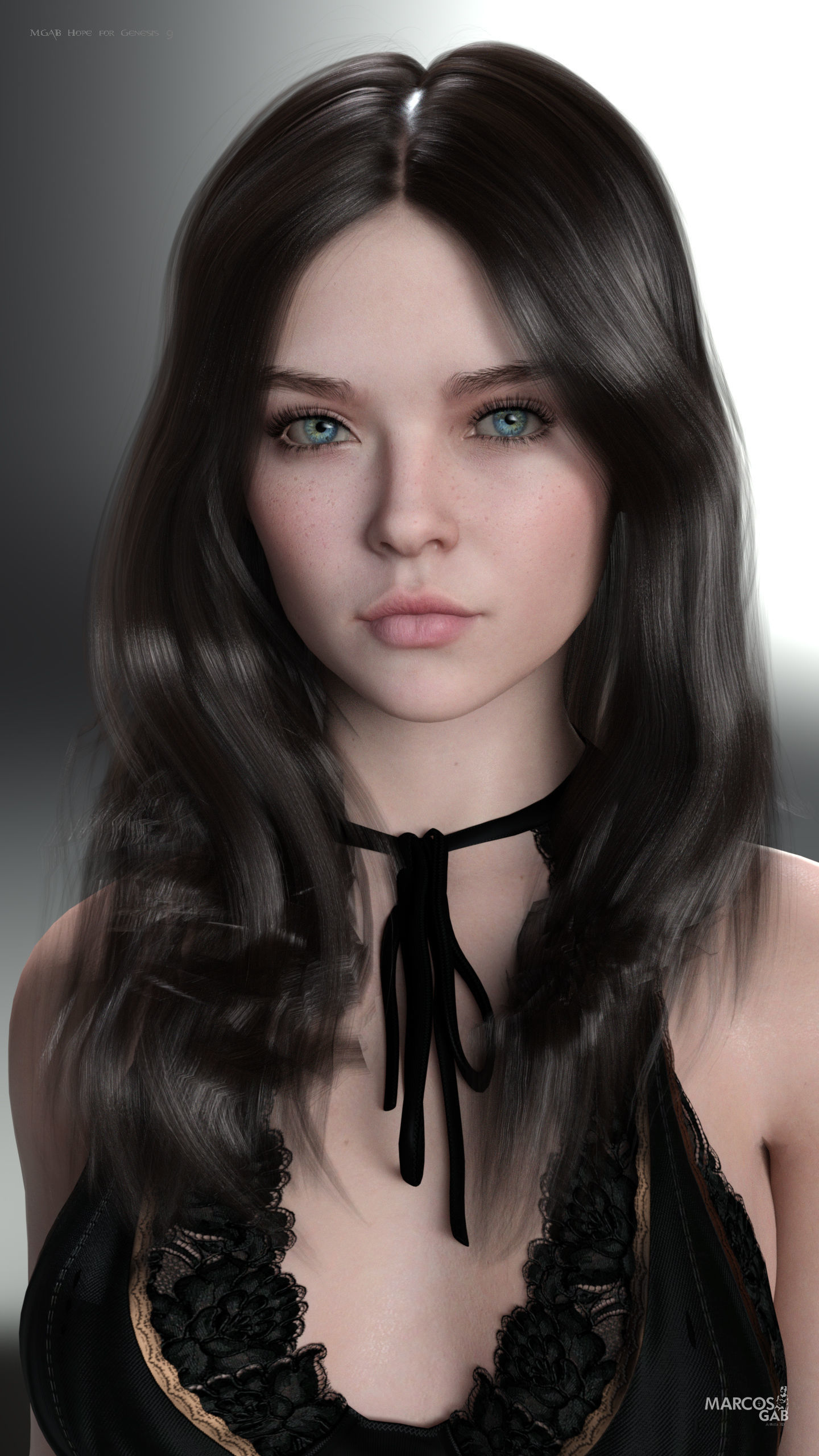 MGAB Hope for Genesis 9 3D model animated rigged | CGTrader