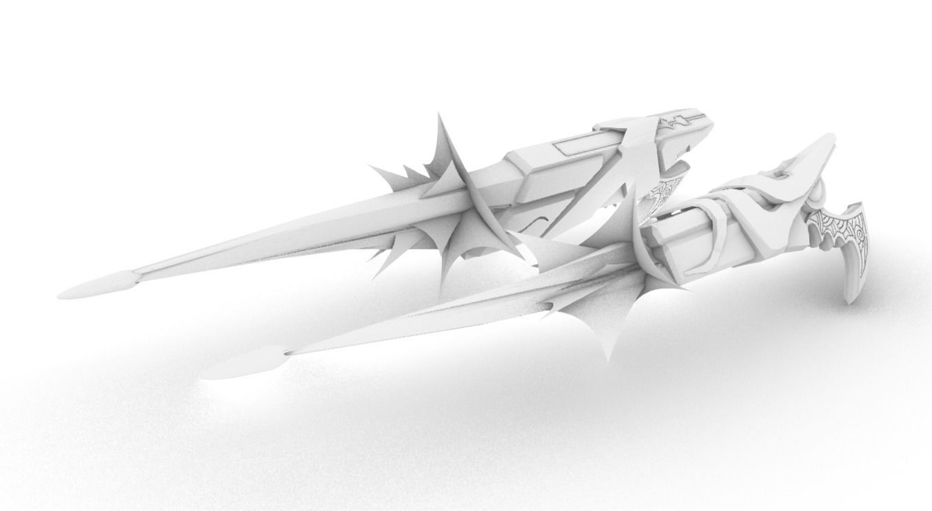 League of Legends-Lucian dual pistols 3D Model 3D model 3D printable ...