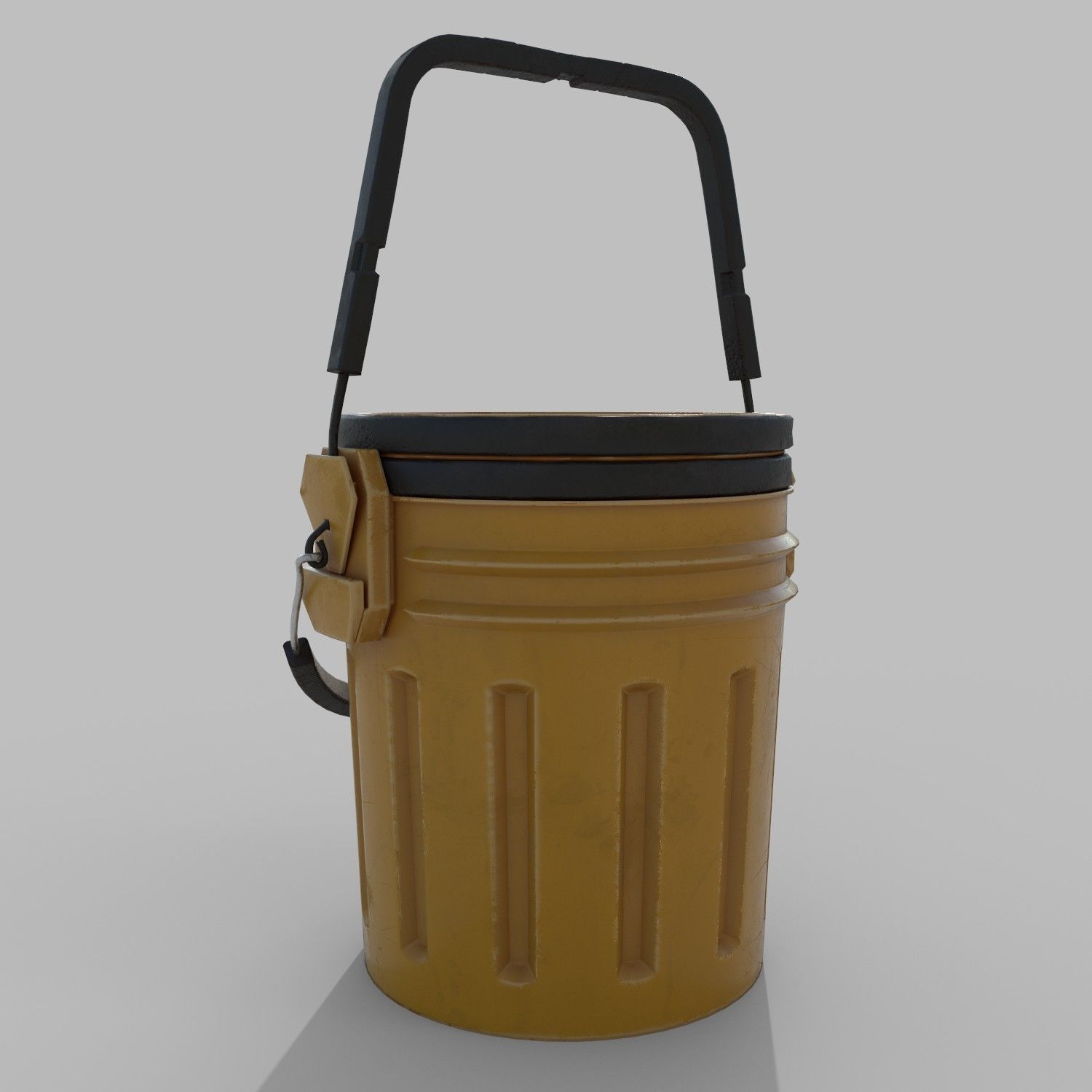 3D model Yellow Industrial Bucket VR / AR / low-poly | CGTrader
