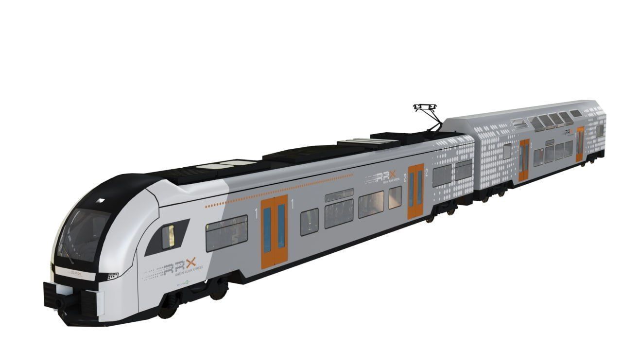 3D model Siemens Desiro RRX Electric Train 3D Model VR / AR / low-poly ...