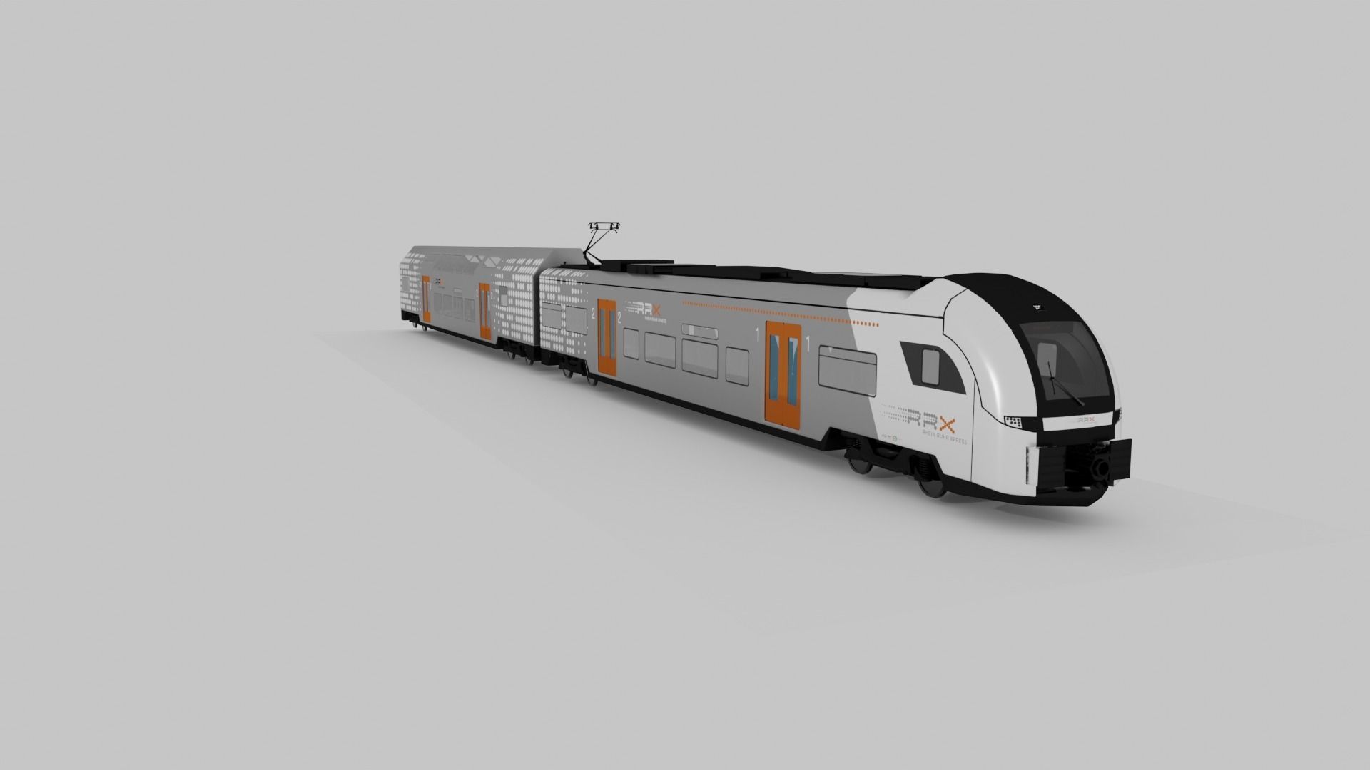 3D model Siemens Desiro RRX Electric Train 3D Model VR / AR / low-poly ...