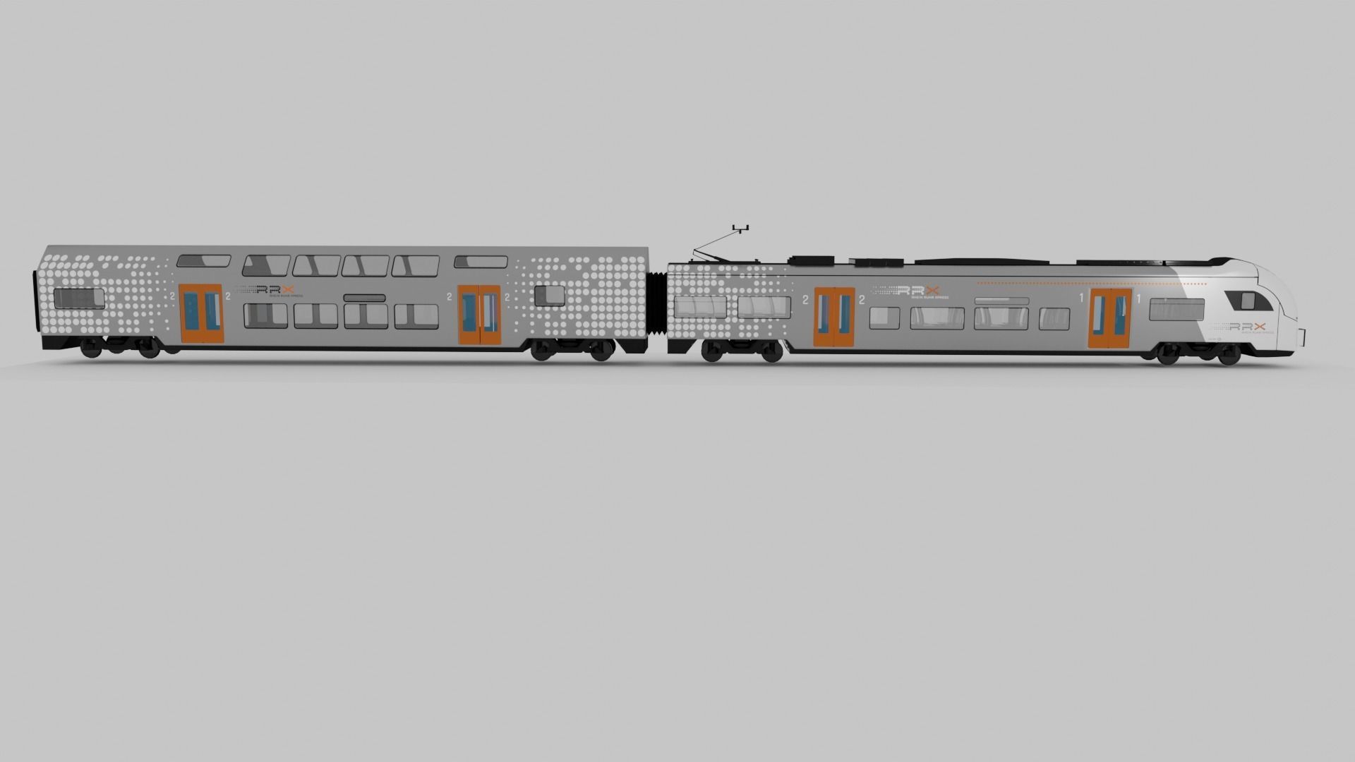 3D model Siemens Desiro RRX Electric Train 3D Model VR / AR / low-poly | CGTrader