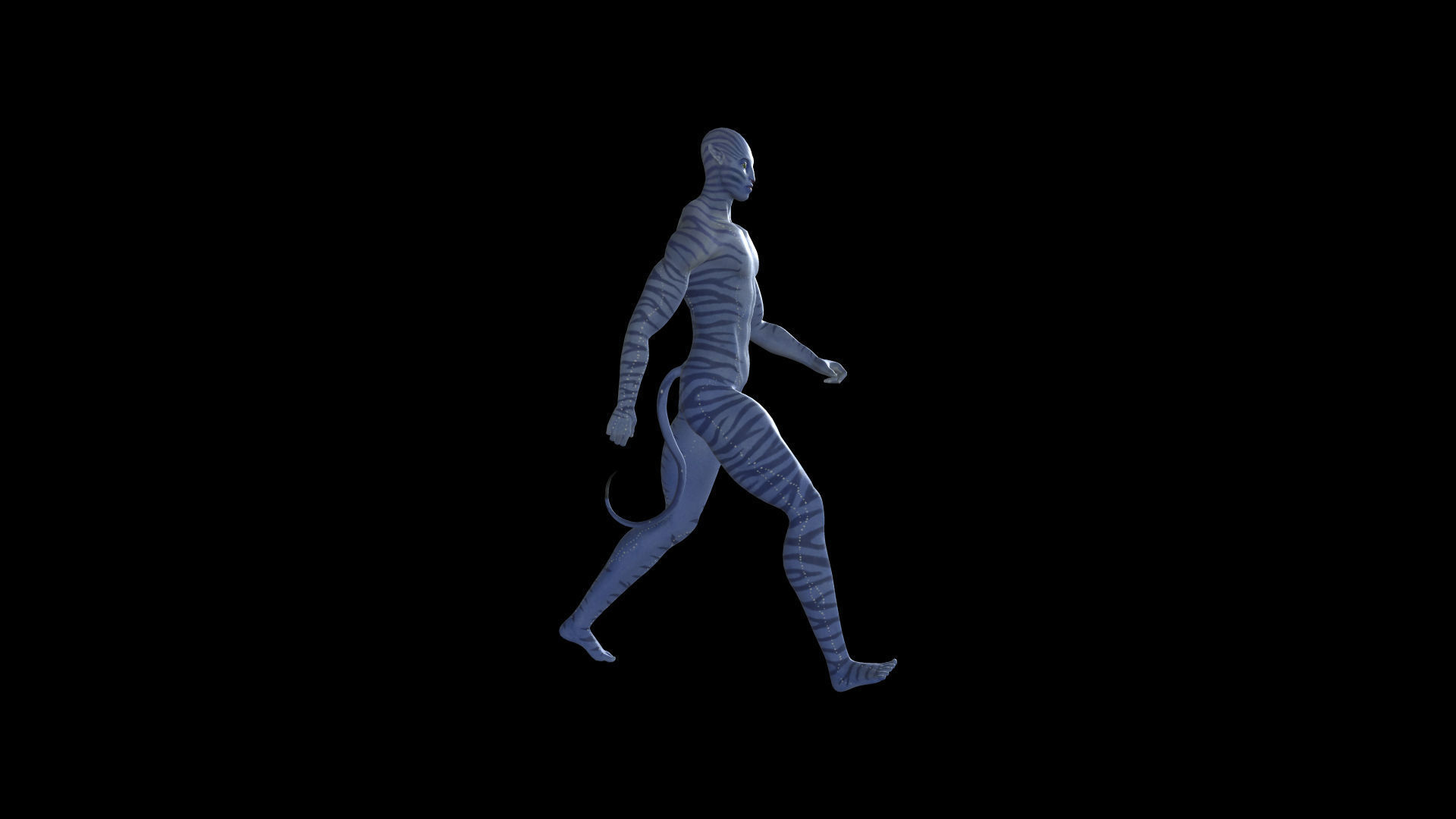 AVTR003 Avatar Walking Animation 3D model animated rigged | CGTrader