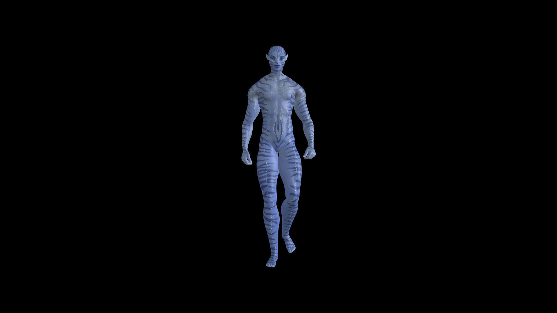 AVTR003 Avatar Walking Animation 3D model animated rigged | CGTrader