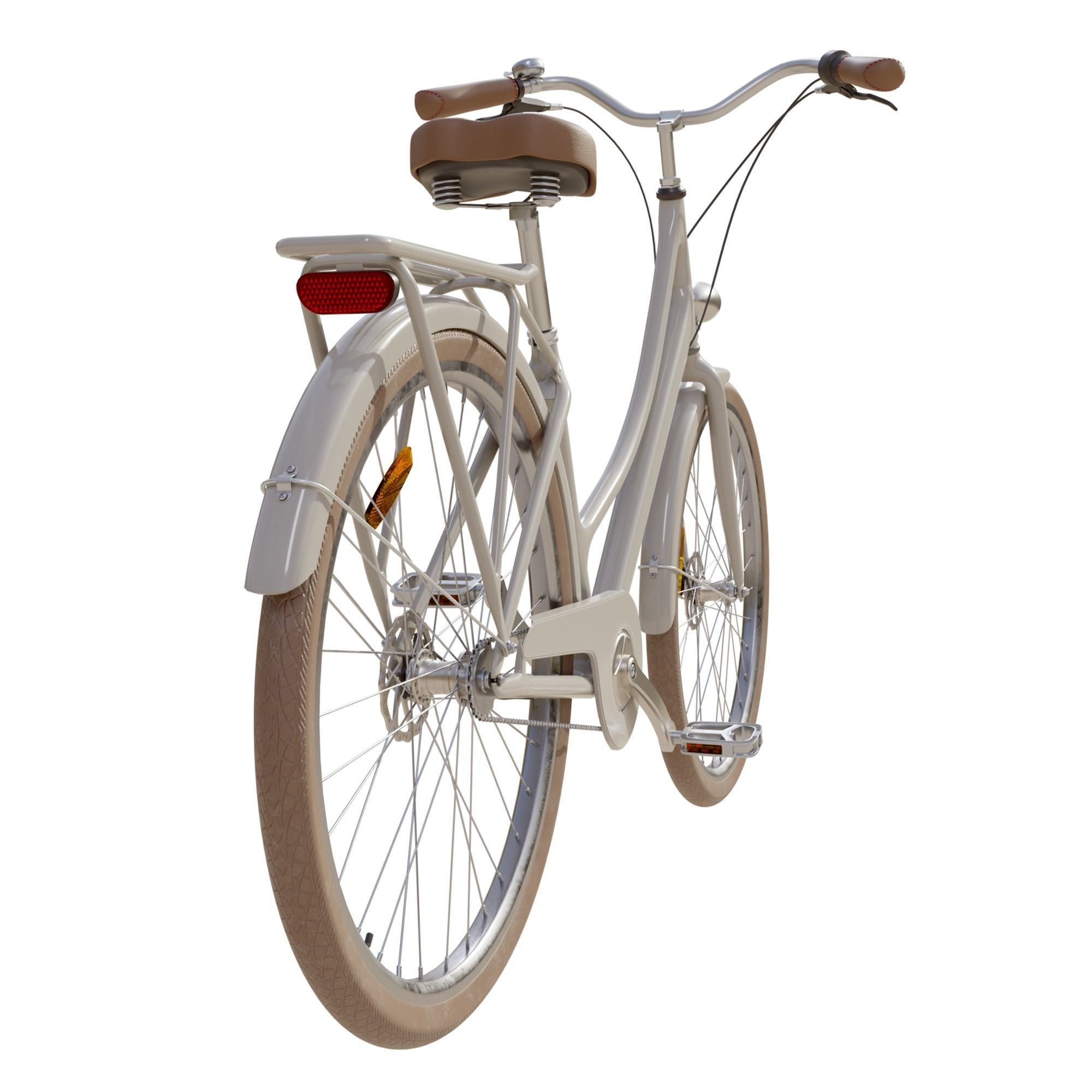 City bike retro 3D model | CGTrader
