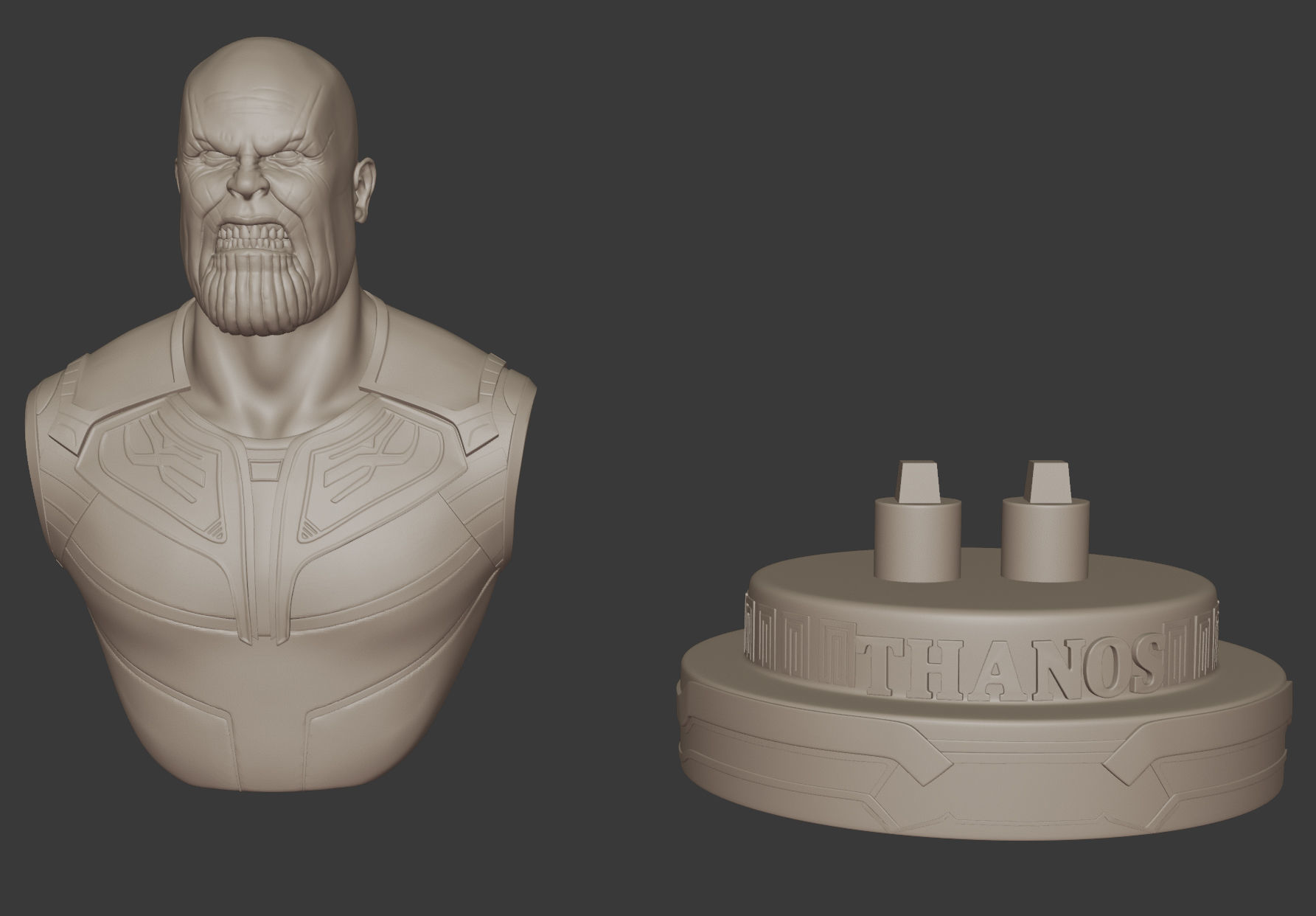 Thanos Bust 3d print 3D model 3D printable | CGTrader