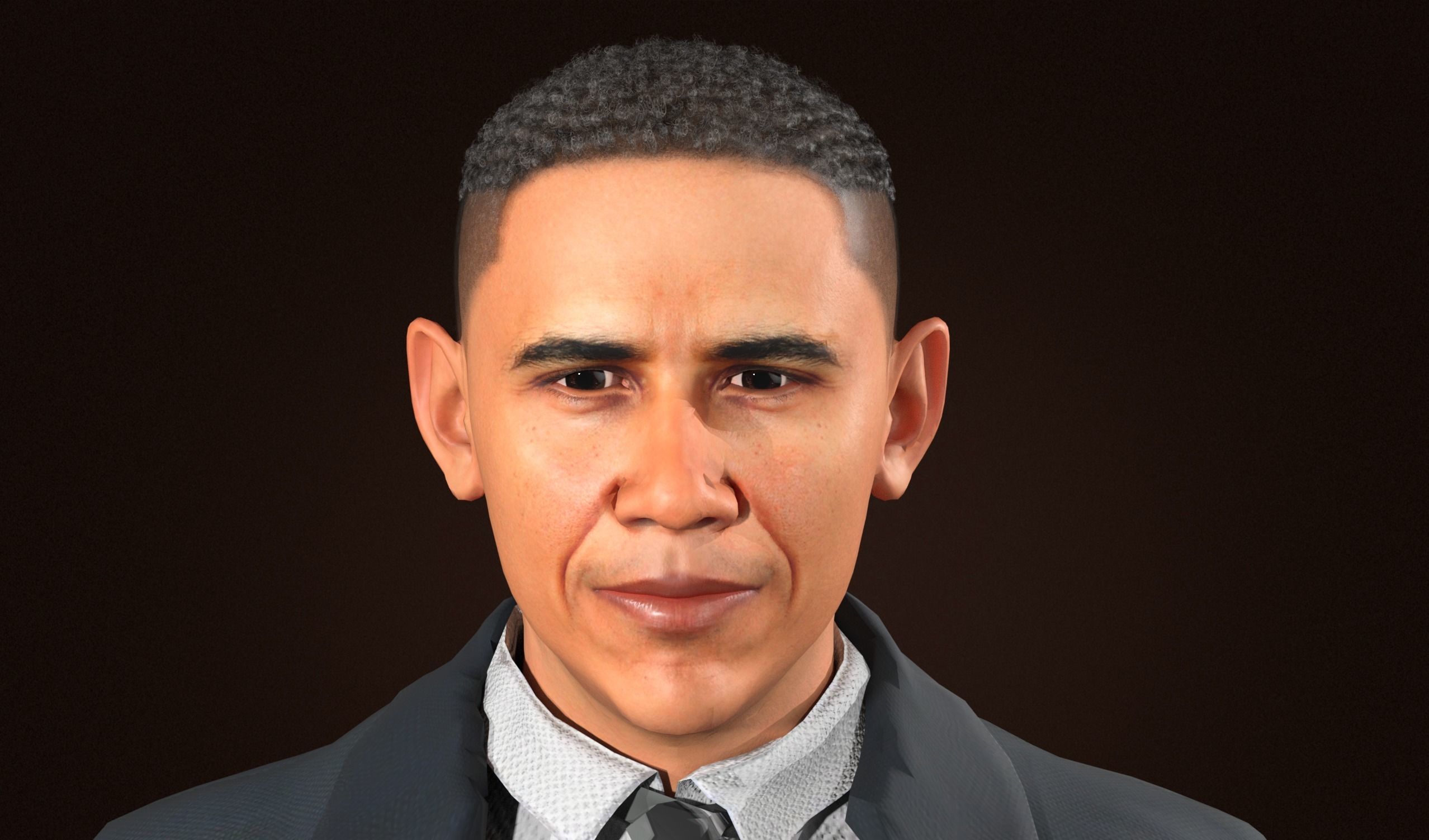 3D model Barack Obama fully rigged and Realistic VR / AR / low-poly ...