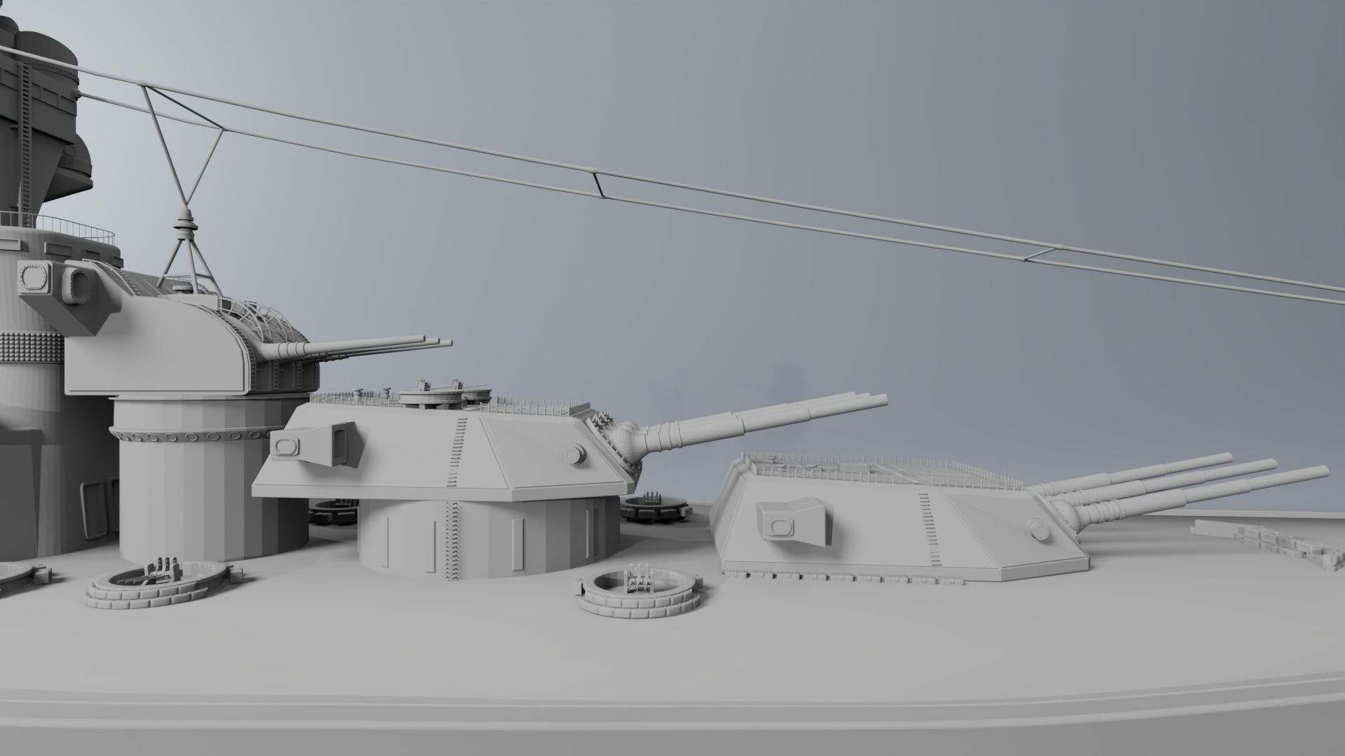 BATTLESHIP YAMATO 3D model 3D printable | CGTrader