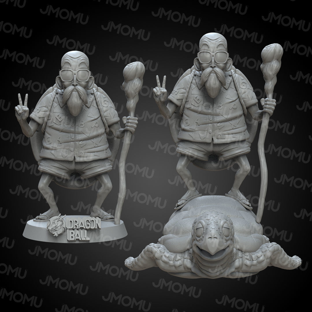 Master Roshi 3D model 3D printable | CGTrader