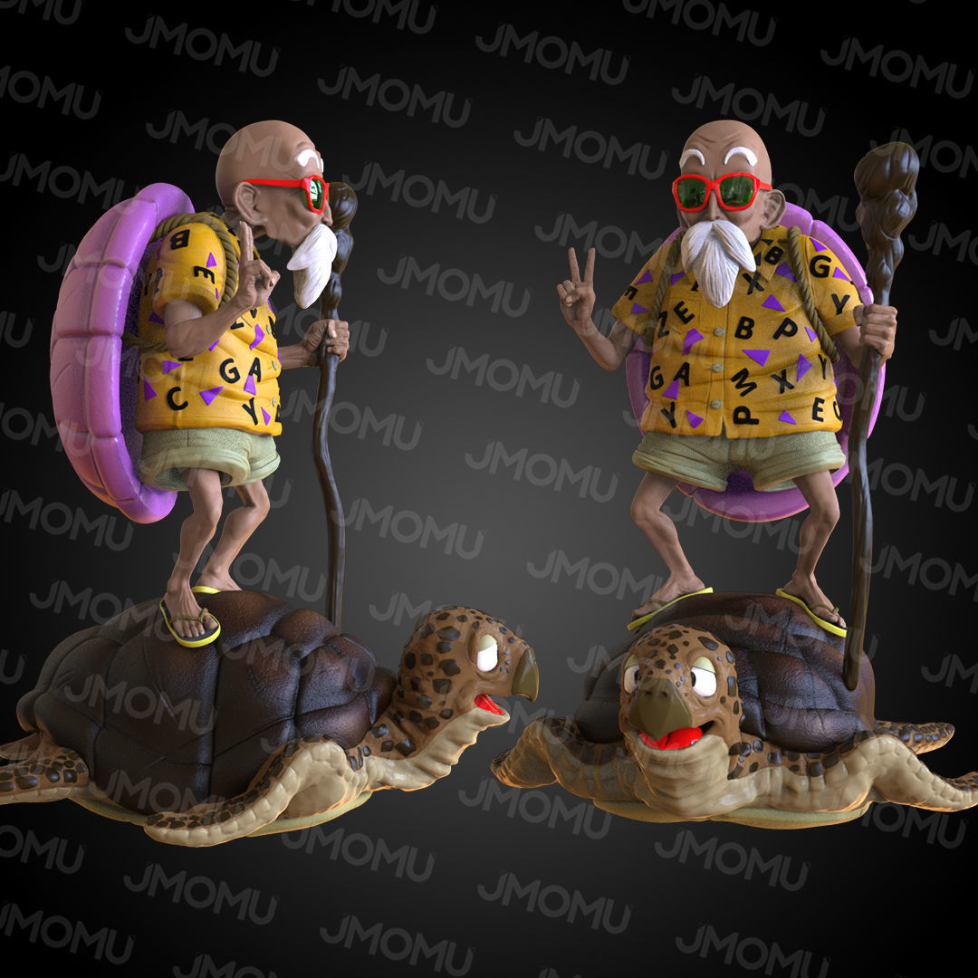 Master Roshi 3D model 3D printable | CGTrader