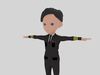 3D model Commander - Cartoon Character Man VR / AR / low-poly | CGTrader