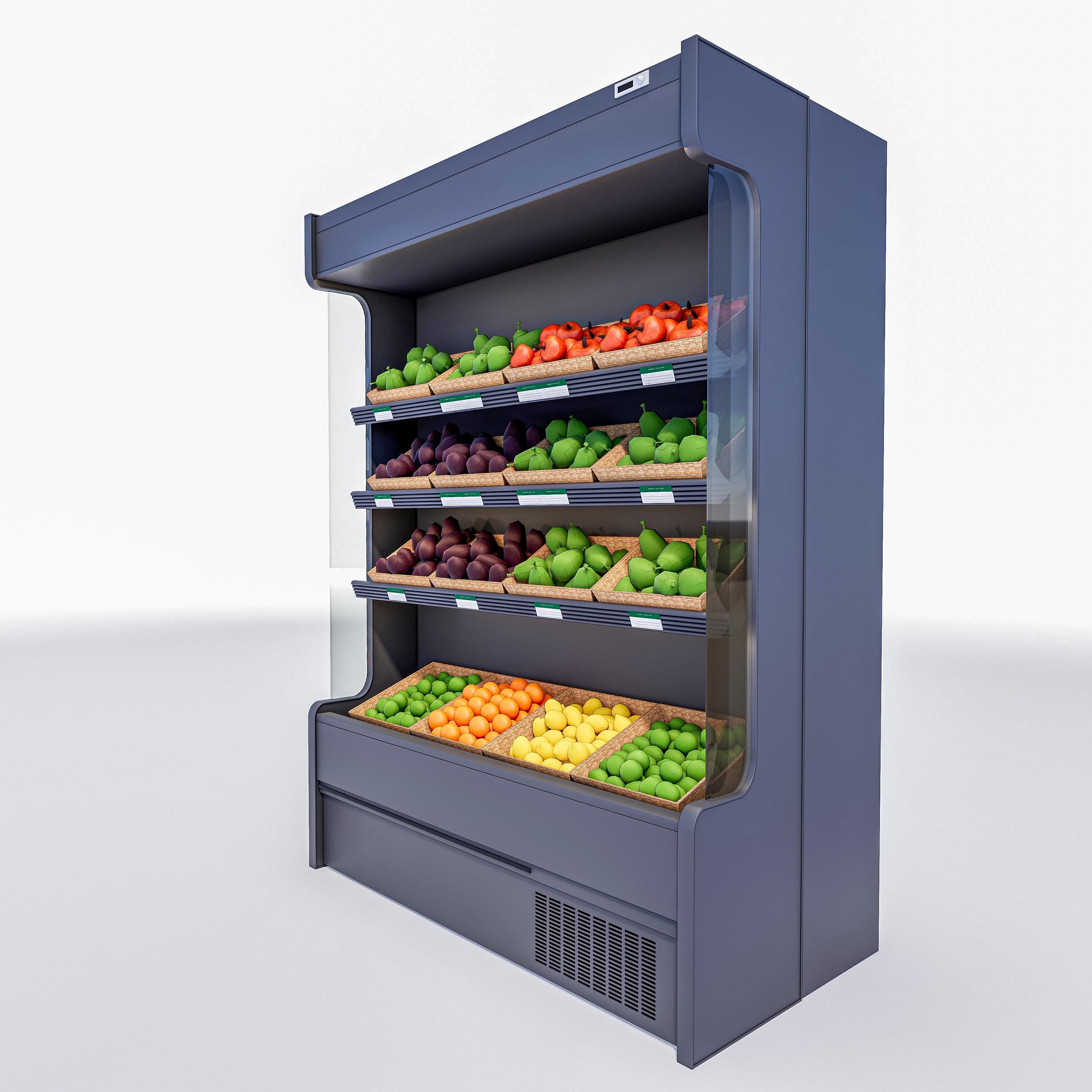Fruits and vegetables Supermarket Grocery store 3D model | CGTrader