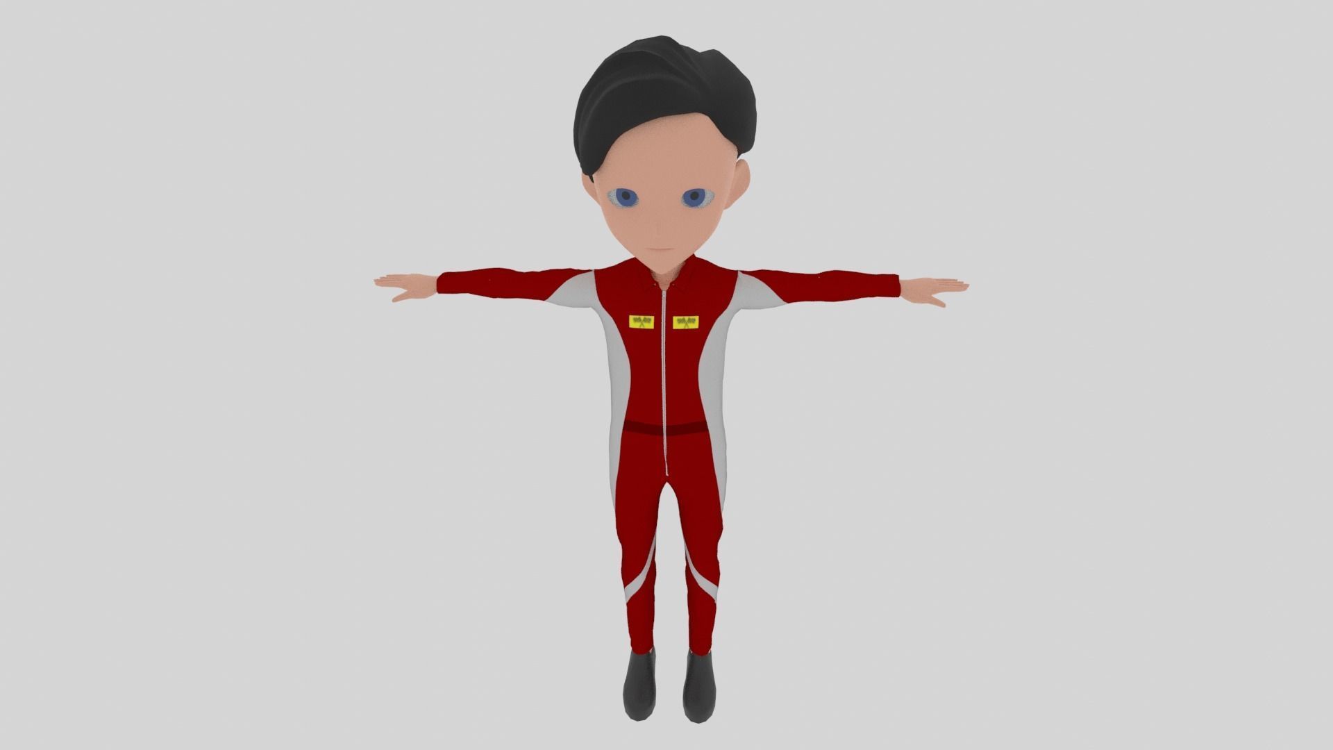 3D model Racer - Cartoon Character Man VR / AR / low-poly | CGTrader