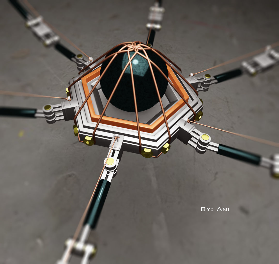 Spider Robot 3D model rigged | CGTrader