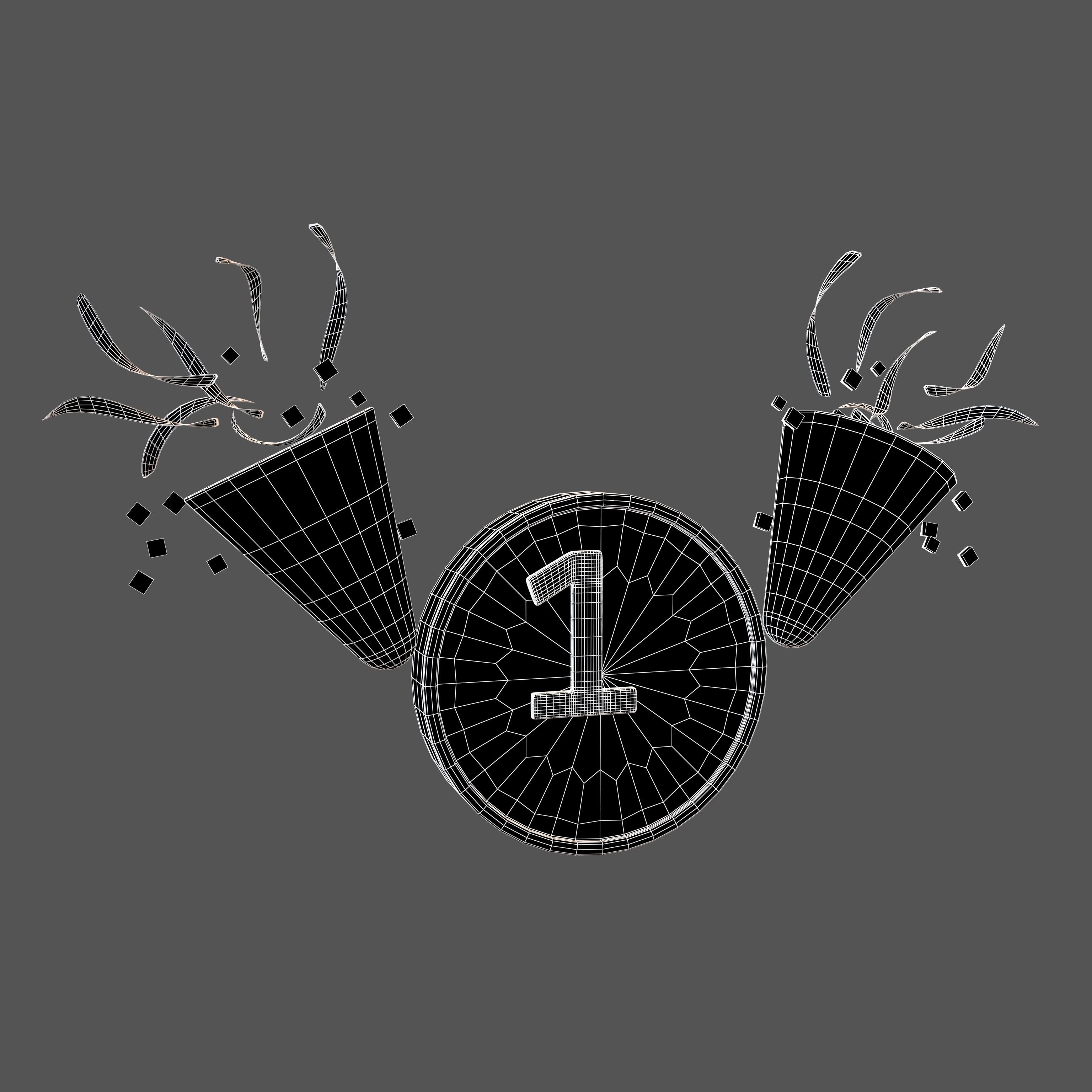 3D model One Year Anniversary Medal V1 001 VR / AR / low-poly | CGTrader