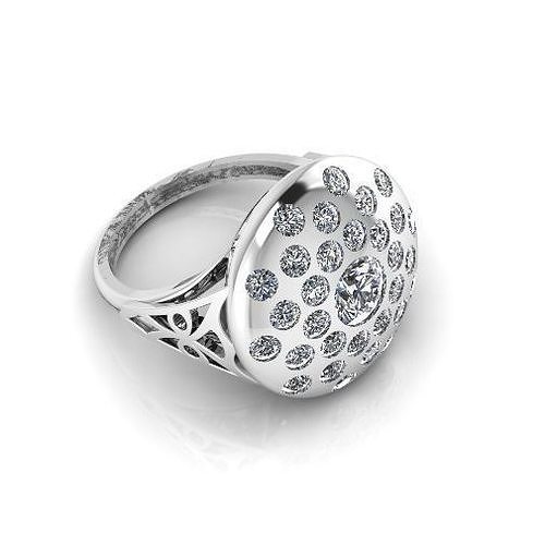 Womens ring Model 3752 3D model 3D printable | CGTrader