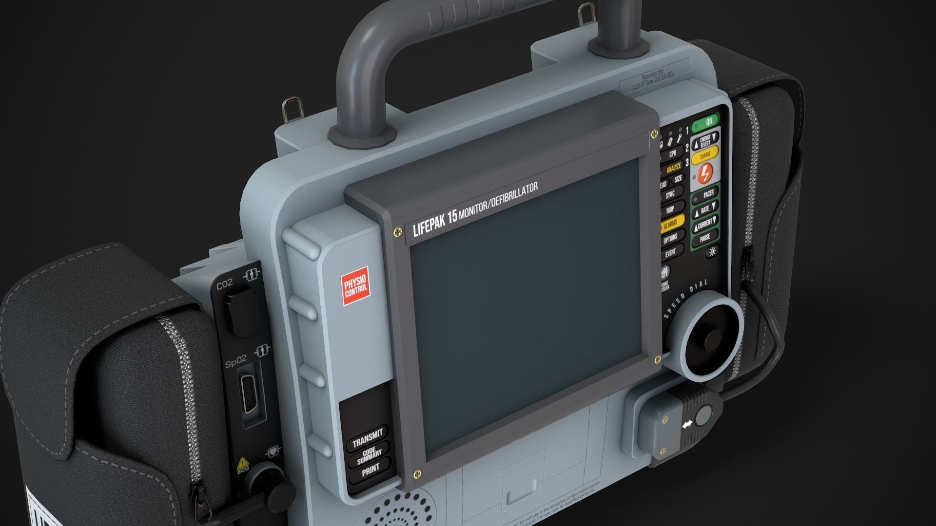 3D model LIFEPAK 15 Defibrillator VR / AR / low-poly | CGTrader
