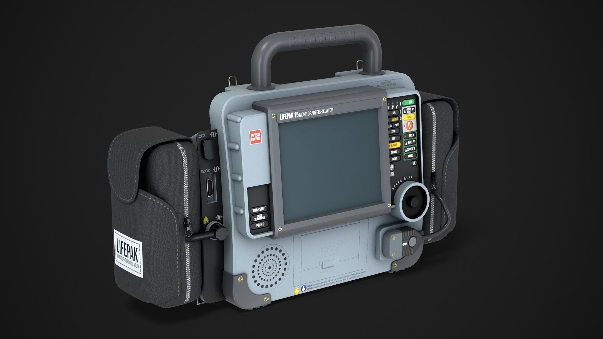 3D model LIFEPAK 15 Defibrillator VR / AR / low-poly | CGTrader