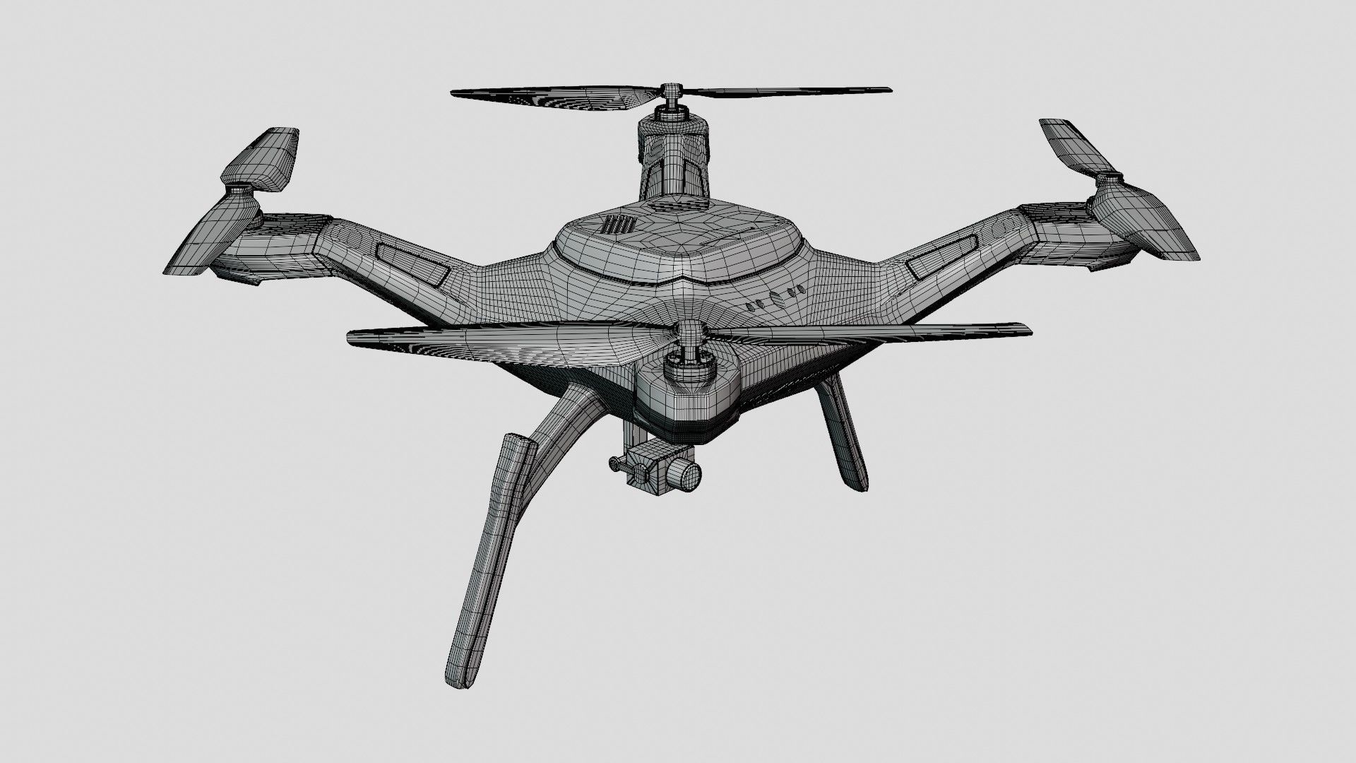 3D model Simple Drone Free VR / AR / low-poly | CGTrader
