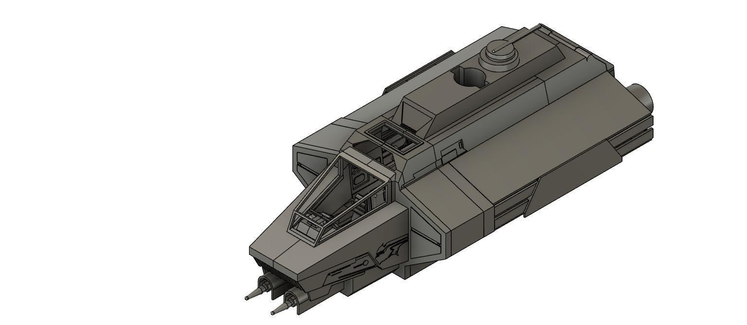 Phantom Attack Shuttle 3D model 3D printable | CGTrader