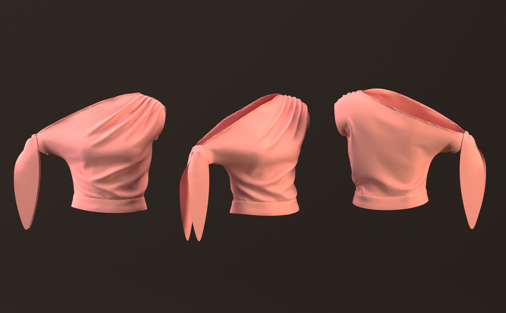 12 Crop top 3D model | CGTrader