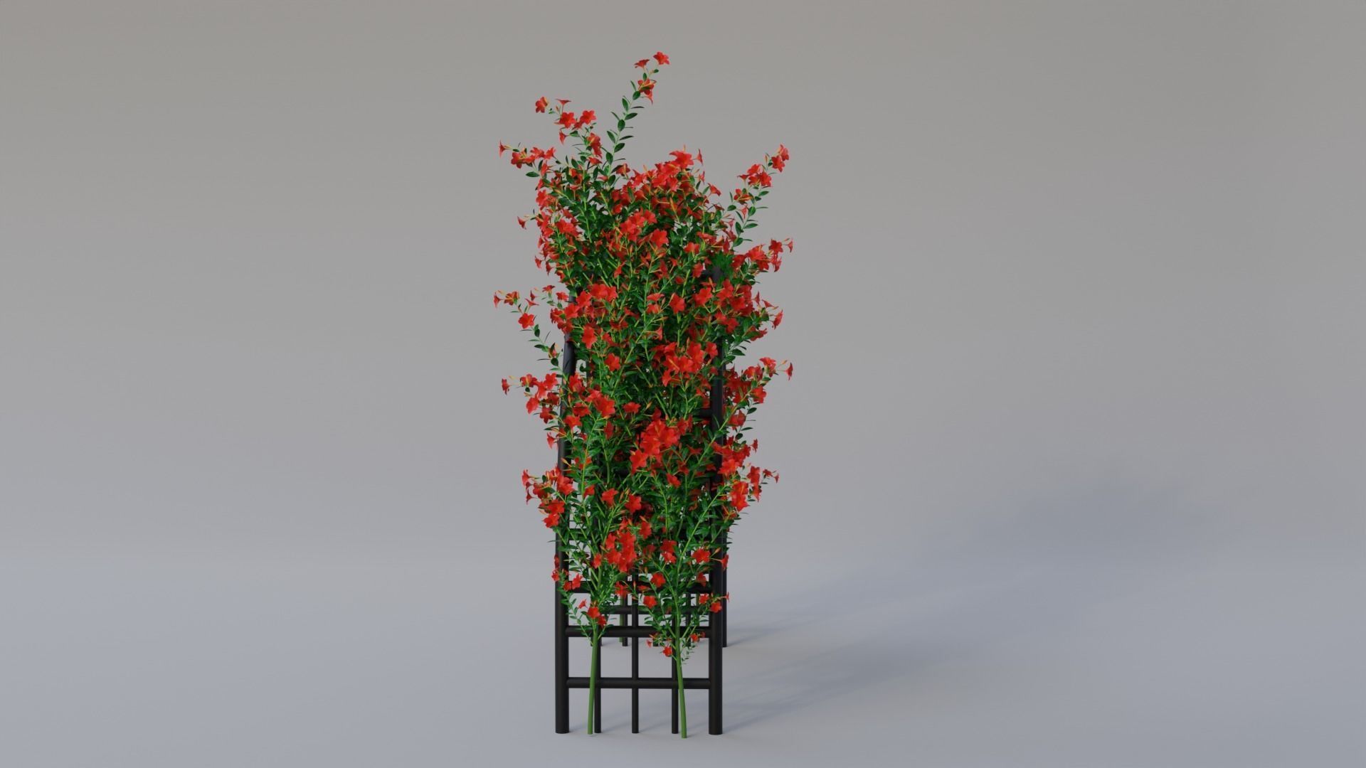 3d Gate With Flower 01 3D model | CGTrader