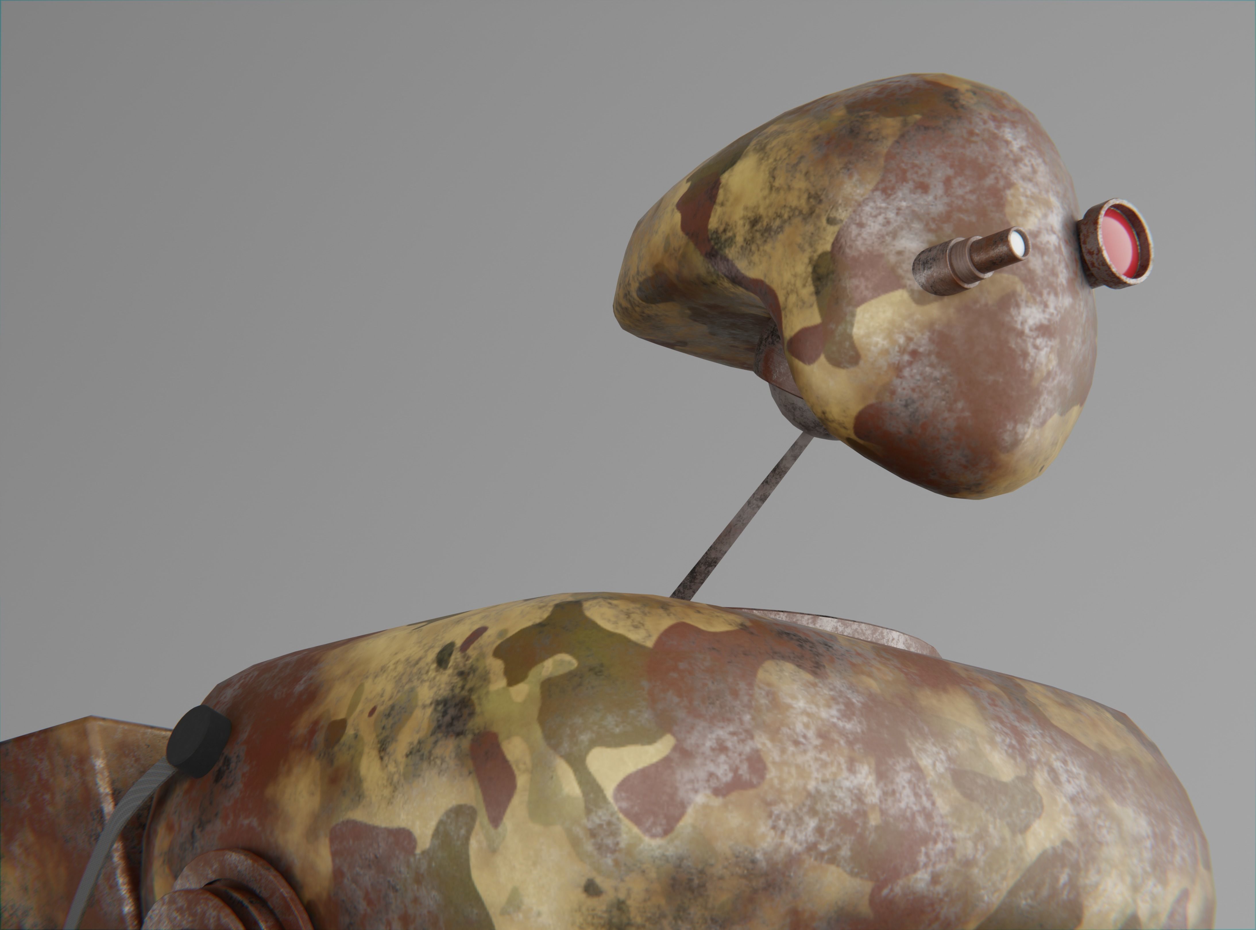 Scout Robot free VR / AR / low-poly 3D model animated rigged | CGTrader