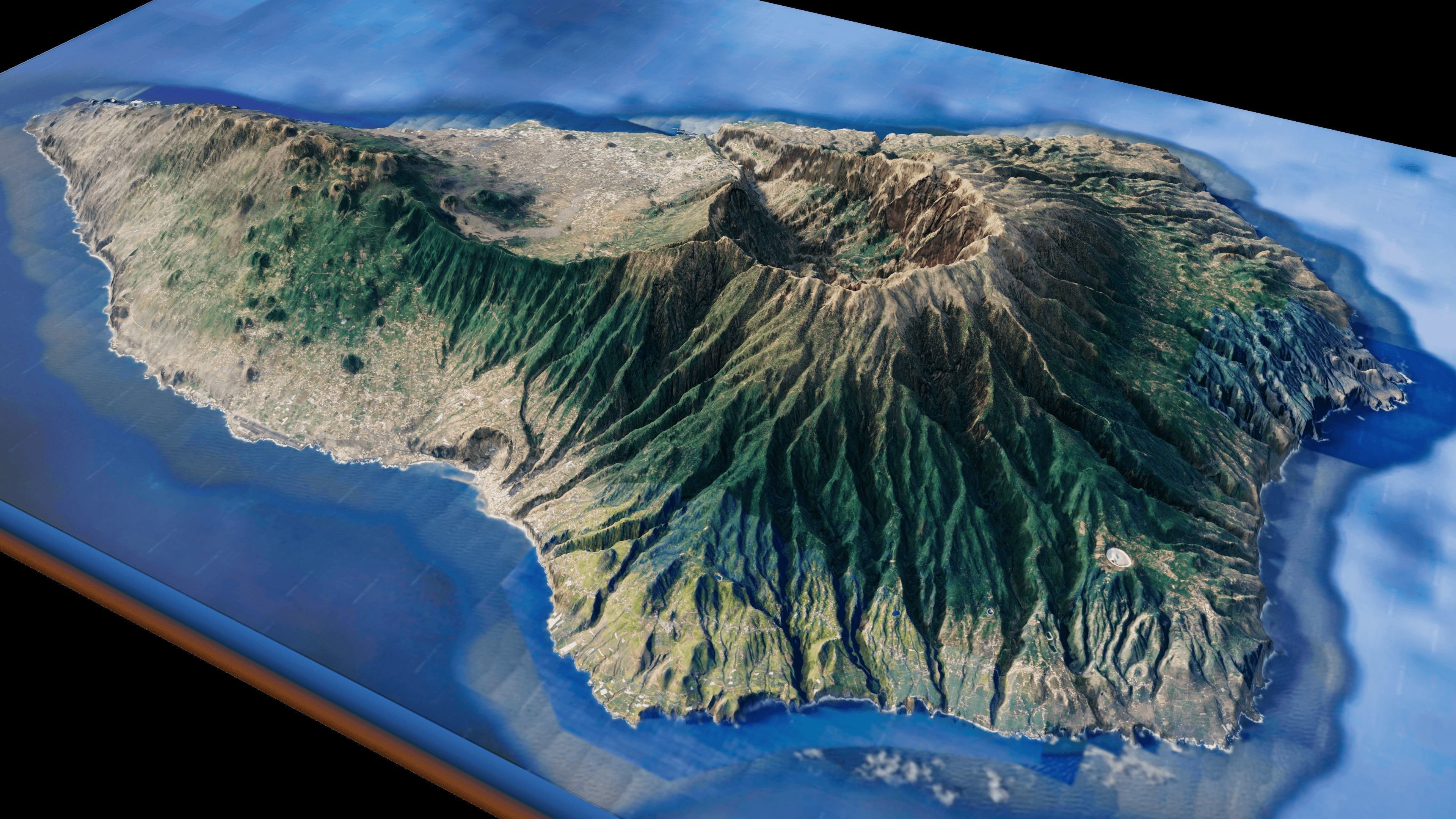 La palma Island full 3d model terrain 3D model | CGTrader