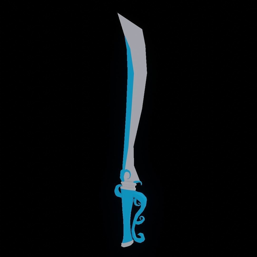 3D model Low Poly Sword - Wind Sword VR / AR / low-poly | CGTrader