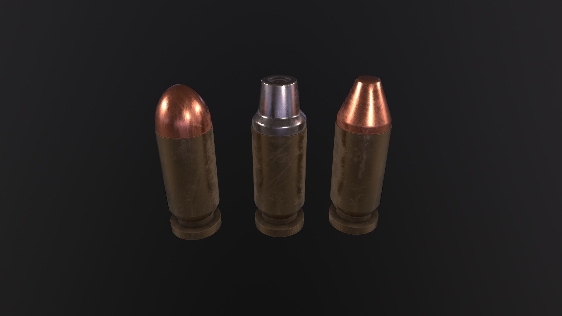 3D model Bullets 9mm 3D Model VR / AR / low-poly | CGTrader