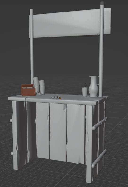 3D model lemonade stand VR / AR / low-poly | CGTrader