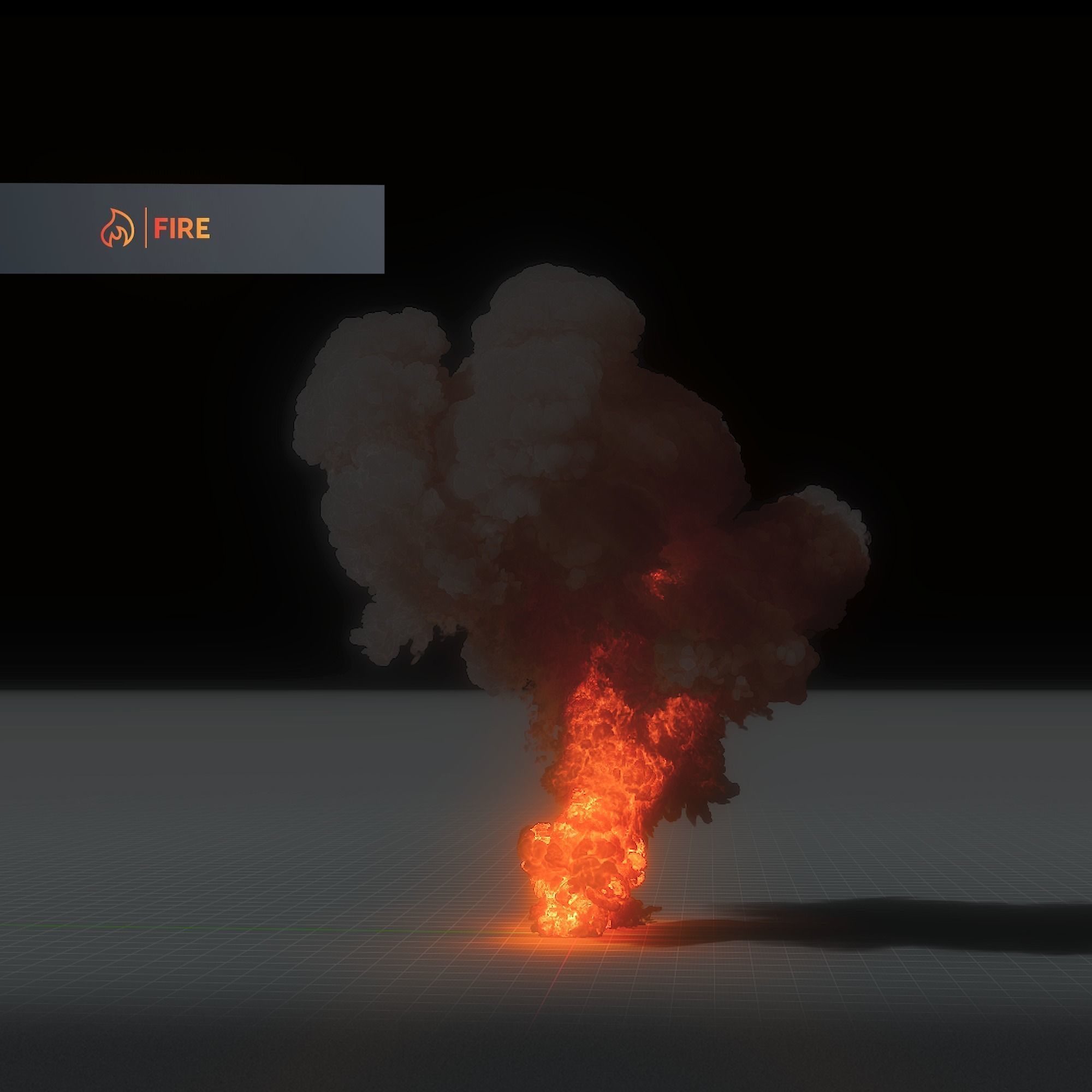 Big Oil Fire Animation 3D model animated | CGTrader