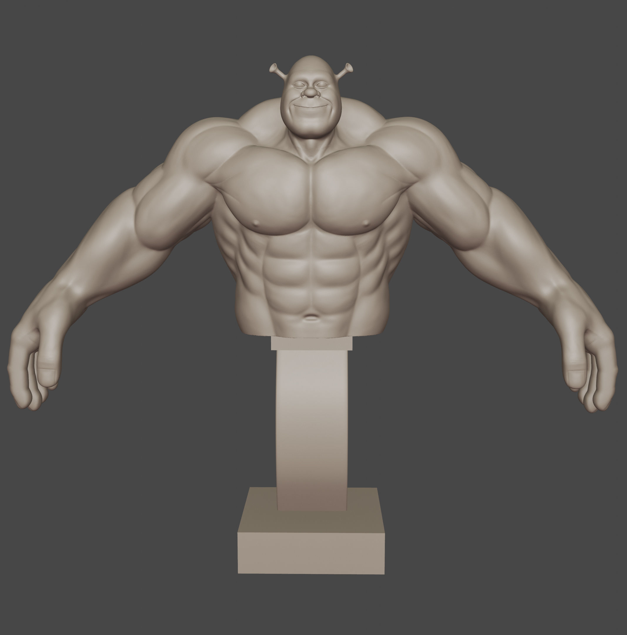 Shrek musucle anatomy 3d print 3D model 3D printable | CGTrader