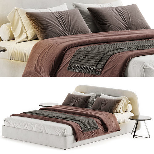 Boca Slimbed Bed 3D model | CGTrader