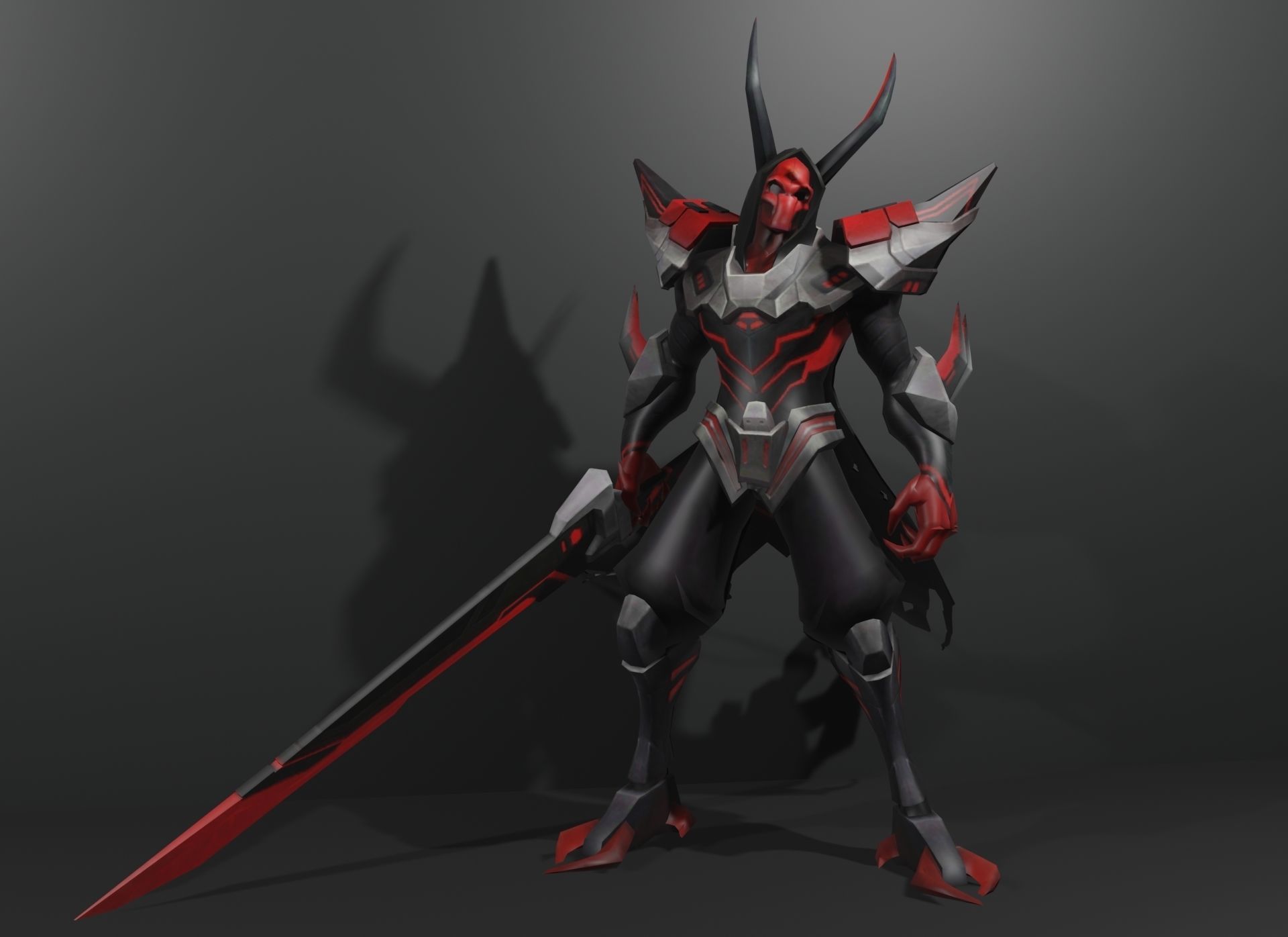 ghost shadow 3D model animated rigged | CGTrader