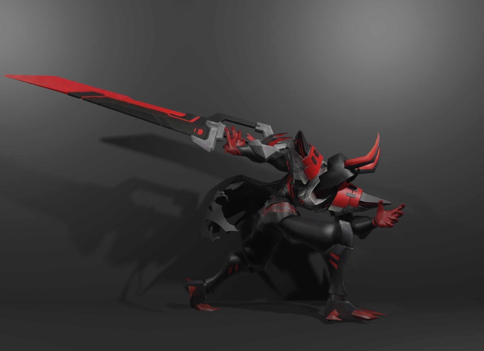 ghost shadow 3D model animated rigged | CGTrader