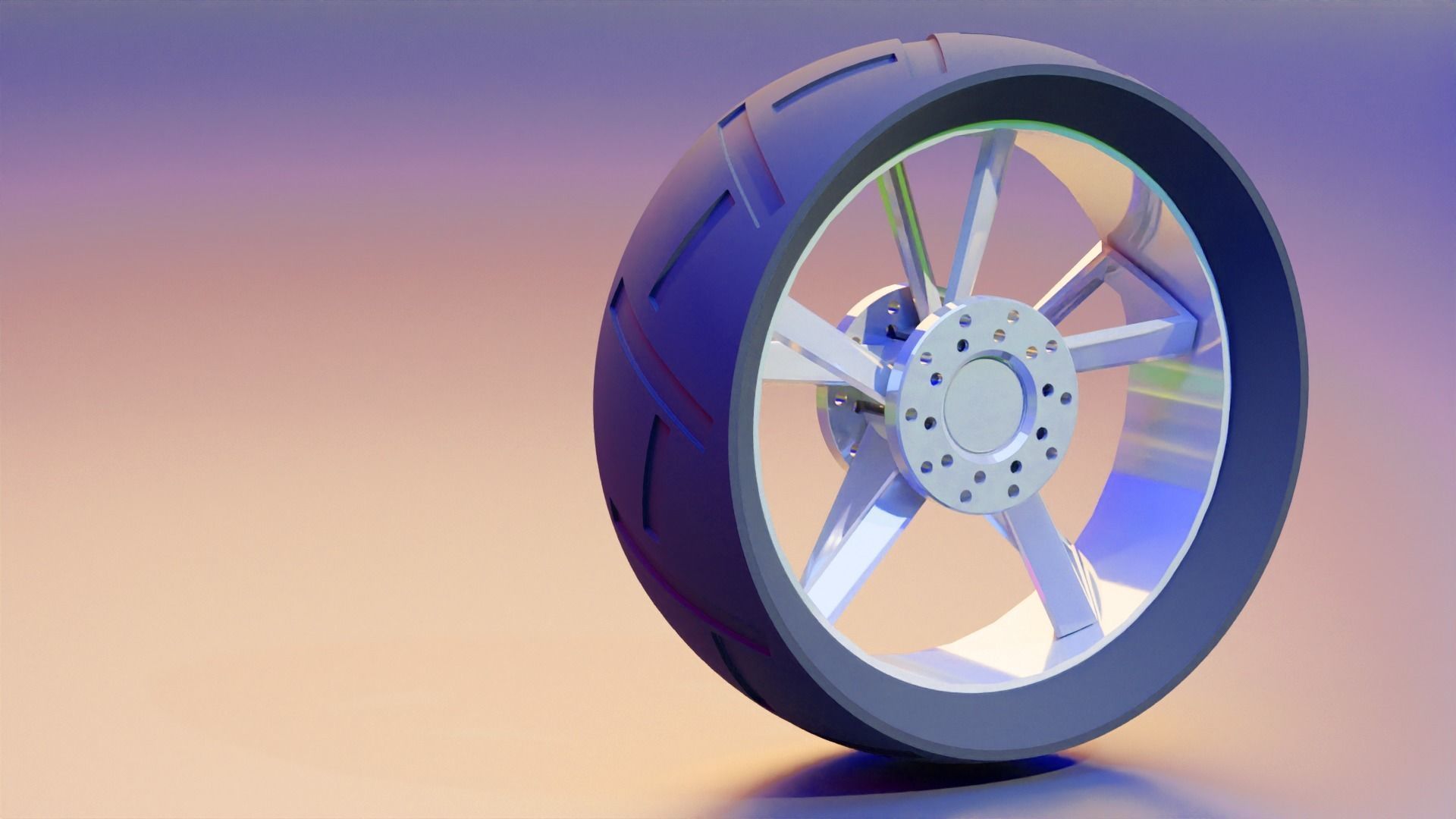 Sci-Fi Wheel Sci-Fi Tire free VR / AR / low-poly 3D model | CGTrader