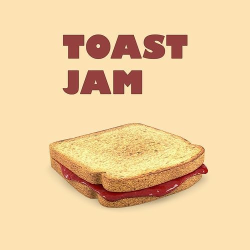 photorealistic Toast with Jam 3D model | CGTrader