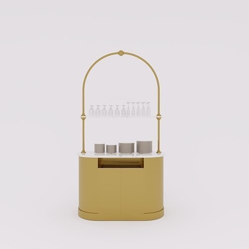 minibar restaurant 3D model | CGTrader