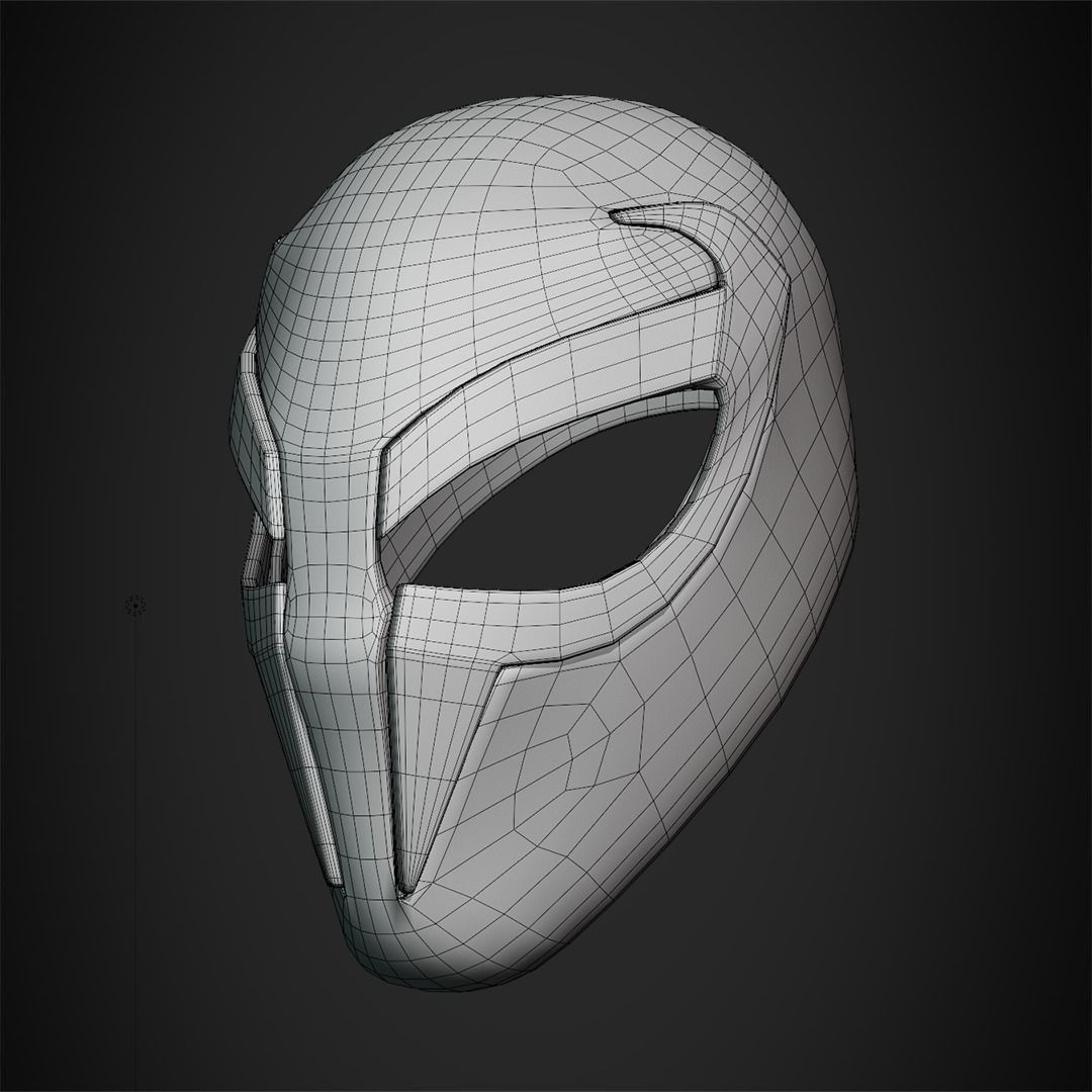 SpiderMan 2099 faceshell for Cosplay 3D model 3D printable | CGTrader