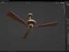 3D model Retro Ceilling Fan 3D Model VR / AR / low-poly | CGTrader